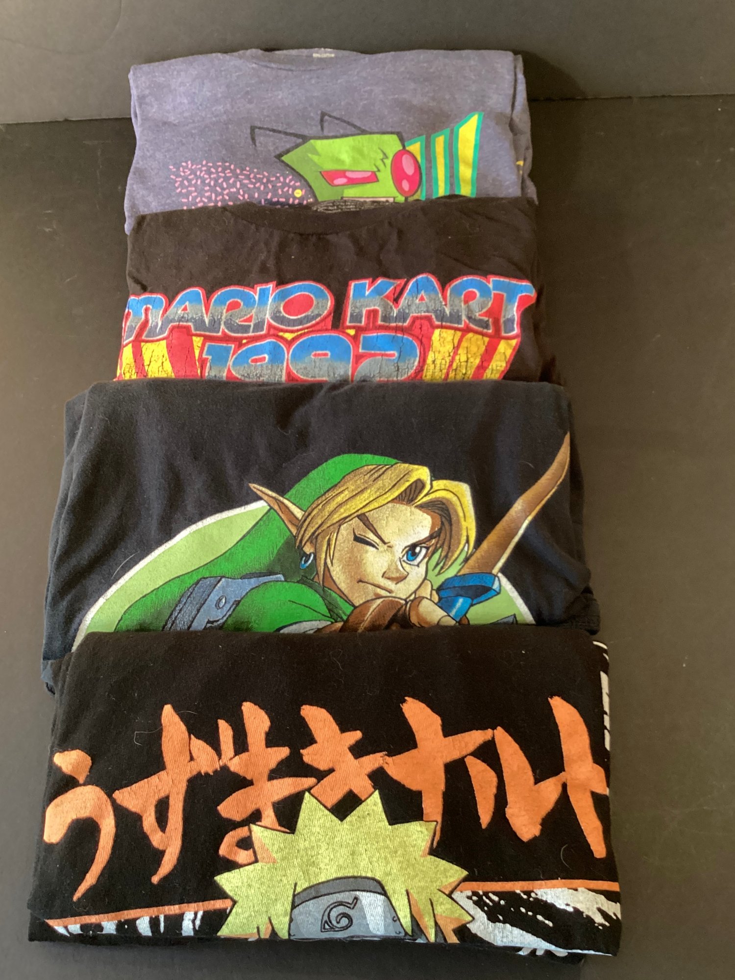 4 Great T-shirts With Mario, Zim, Ichiraku, And Zelda. Logos #9156 ...