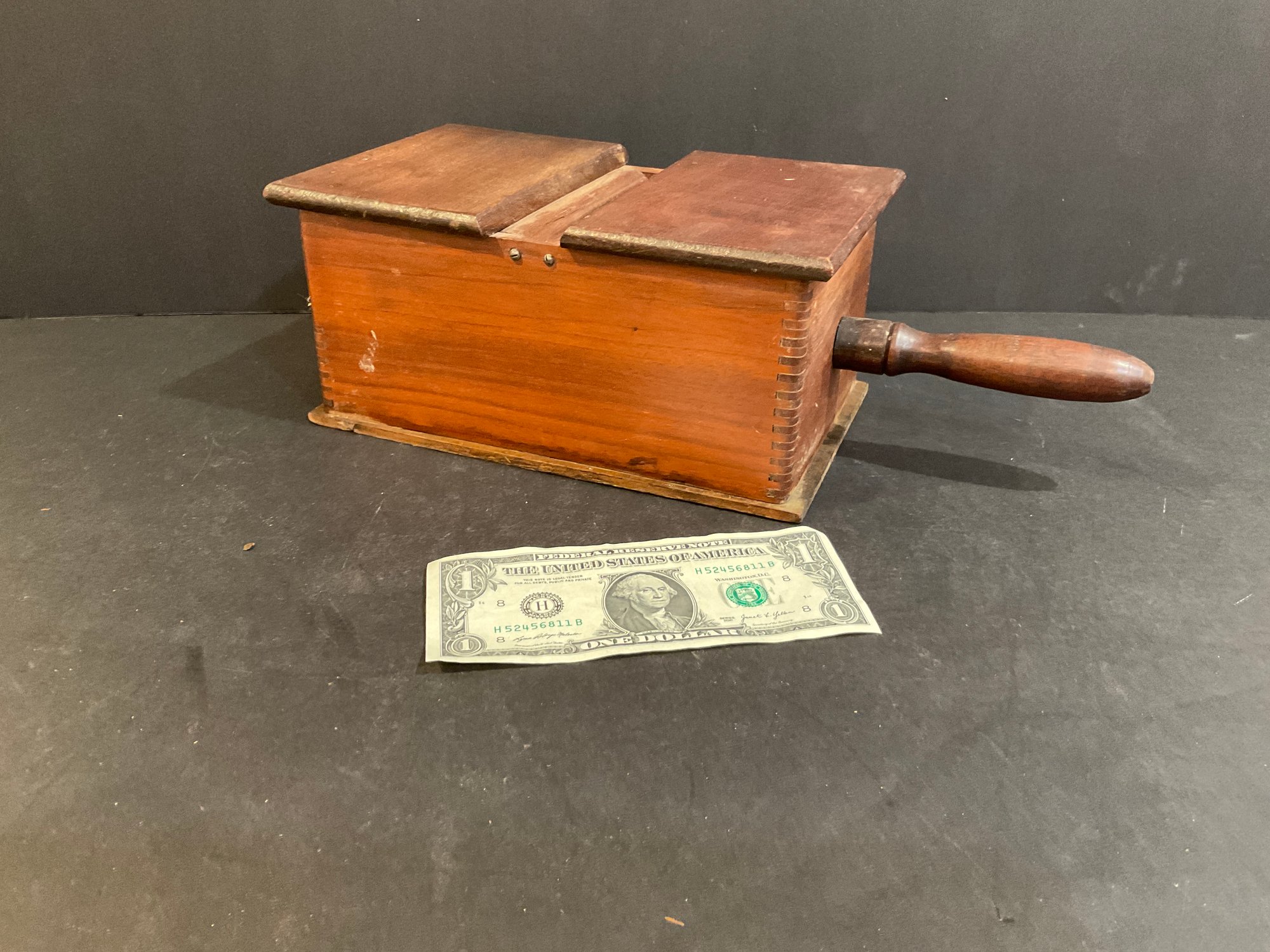 Antique Walnut Ballot Box Circa 1870-1880 #11361 | Auctionninja.com