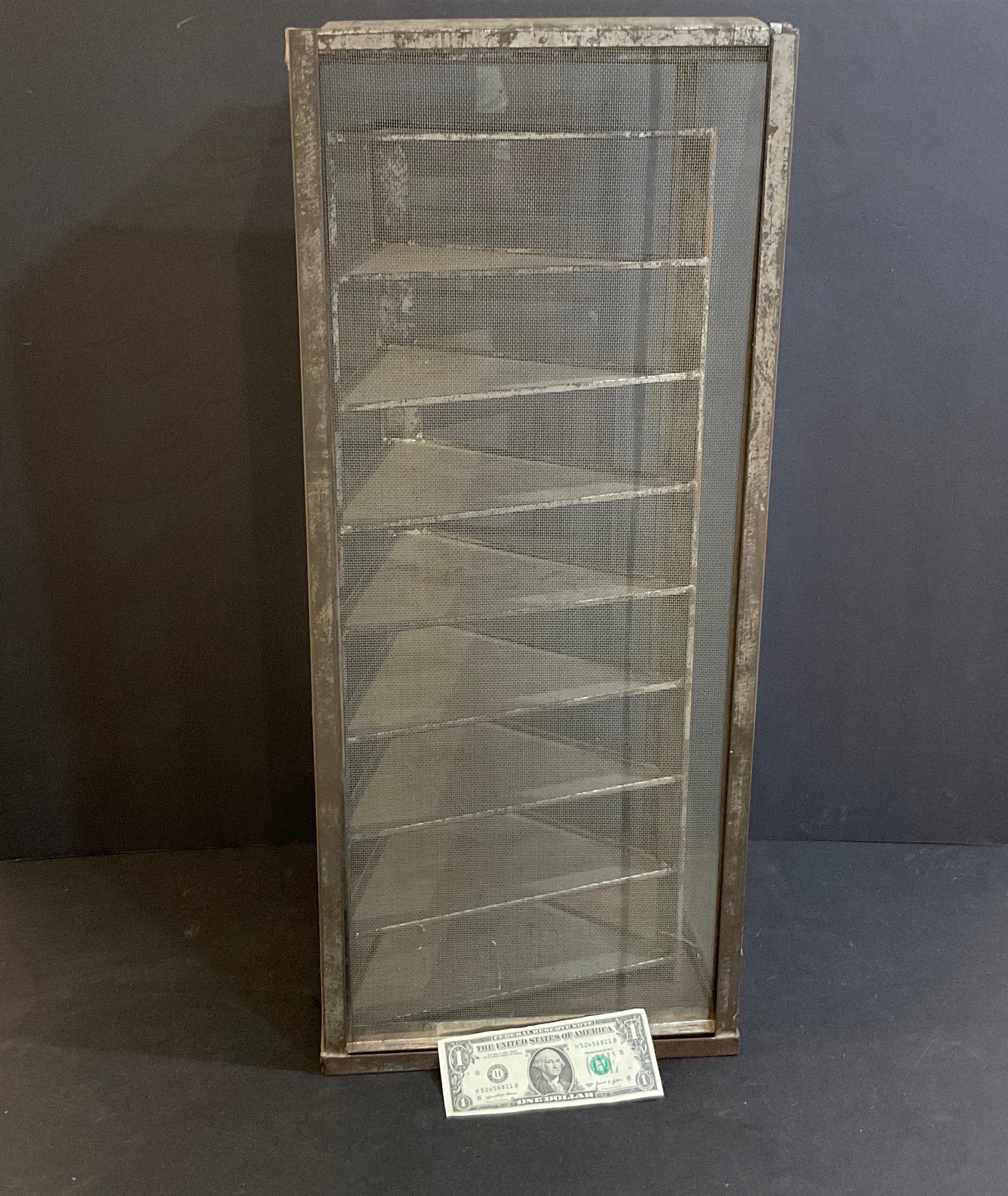 Original Antique Tin Country Store Pie Safe #11366 | Auctionninja.com