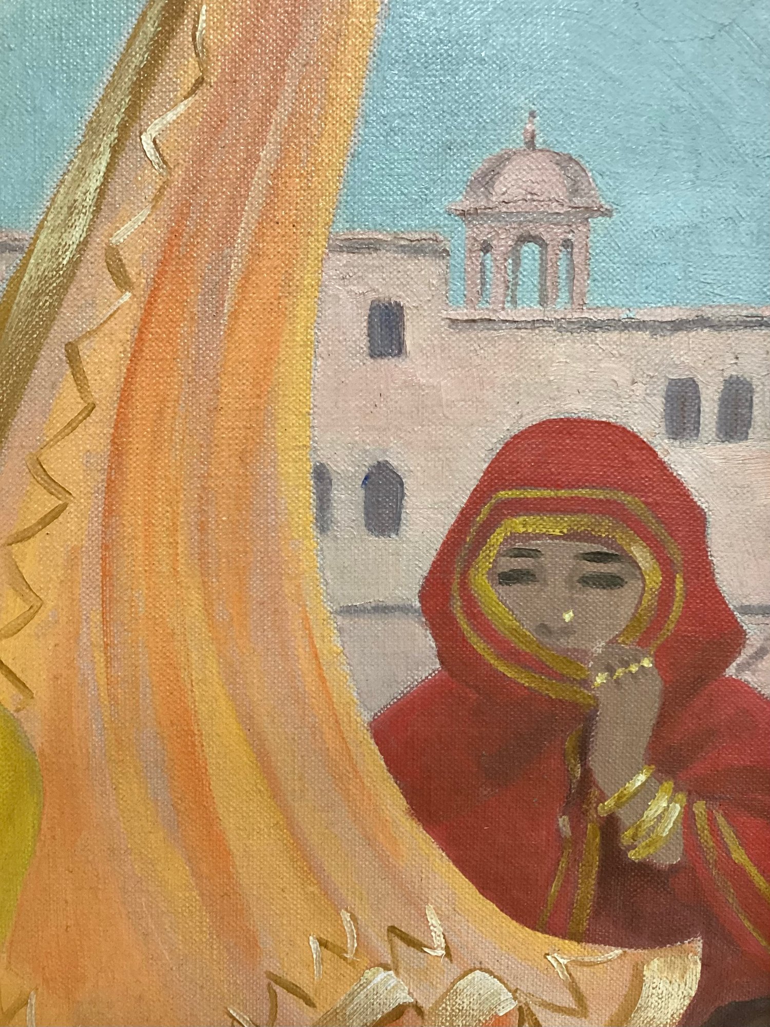 Framed Original Oil Painting By Charles Baskerville Titled: Dancing ...