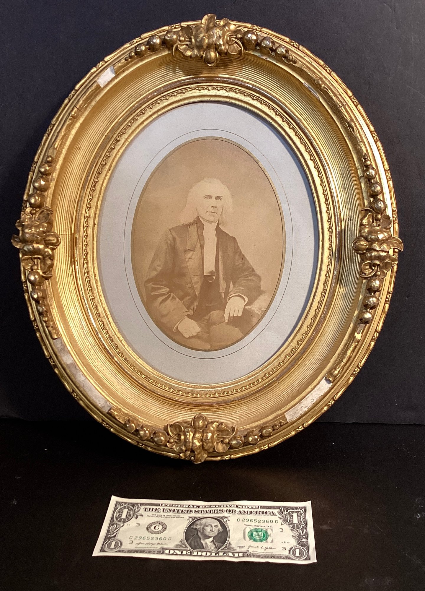 Antique Antique Photograph Of A Man In His Finest Clothes And Framed ...