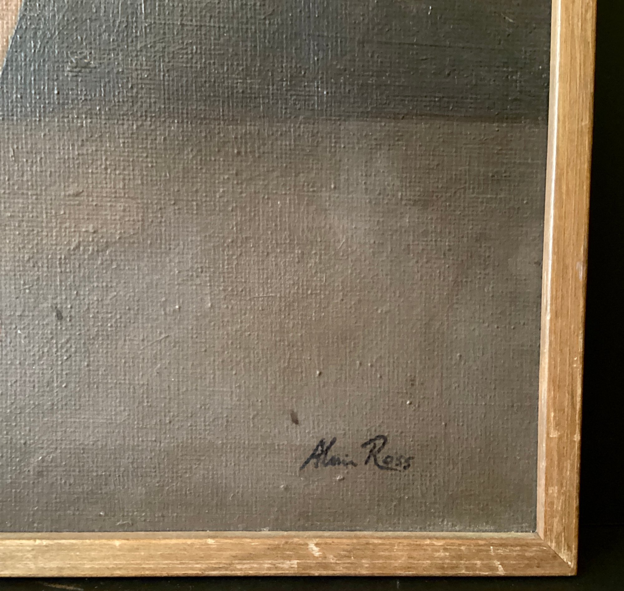 Original Alvin Ross Nude Woman Oil Painting On Hardboard #10454 ...