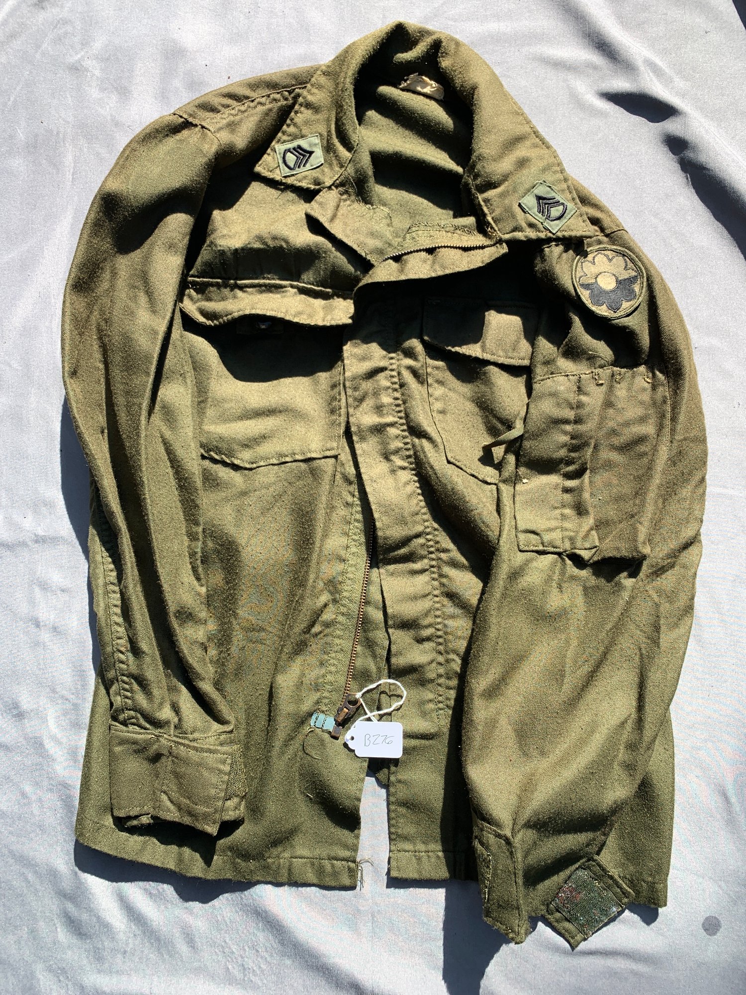 U.S. HOT WEATHER FLYERS SHIRT, FIRE RESISTANT, 9TH INFANTRY DIVISION ...