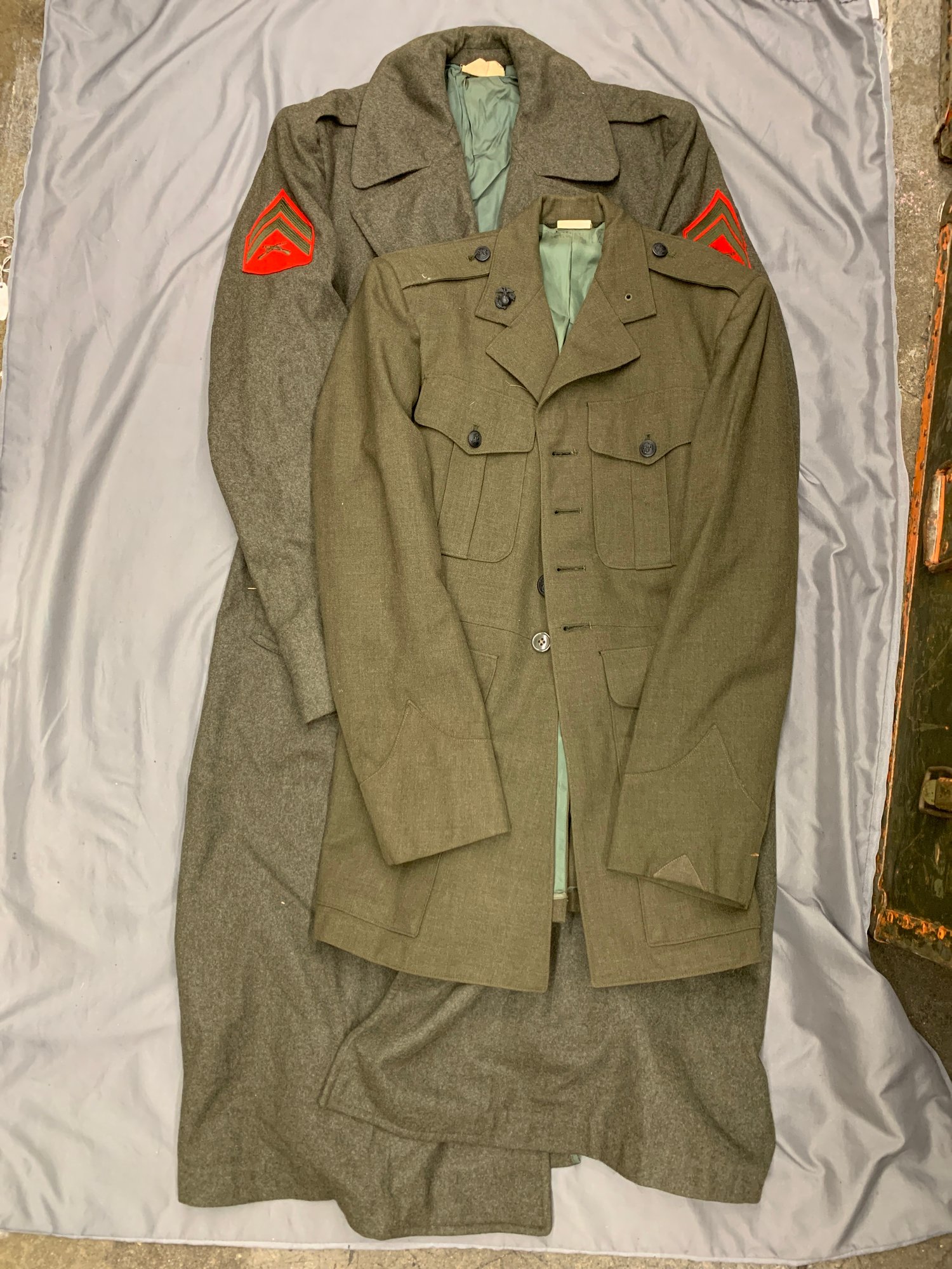 U.S. MARINE CORPS VIETNAM ERA SERVICE GREEN UNIFORMS #2641 ...