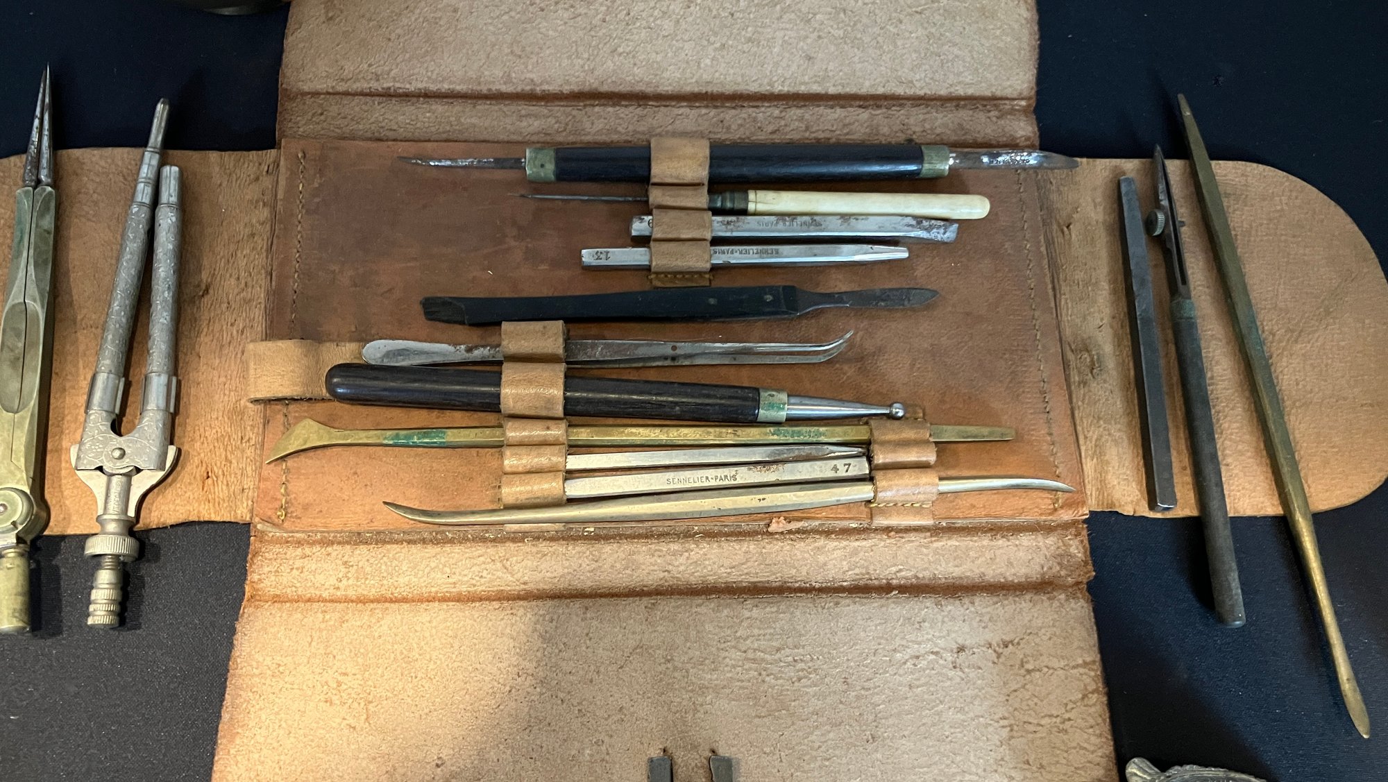 Antique Drafting/Drawing Tools--Some Sennelier-Paris In Original ...