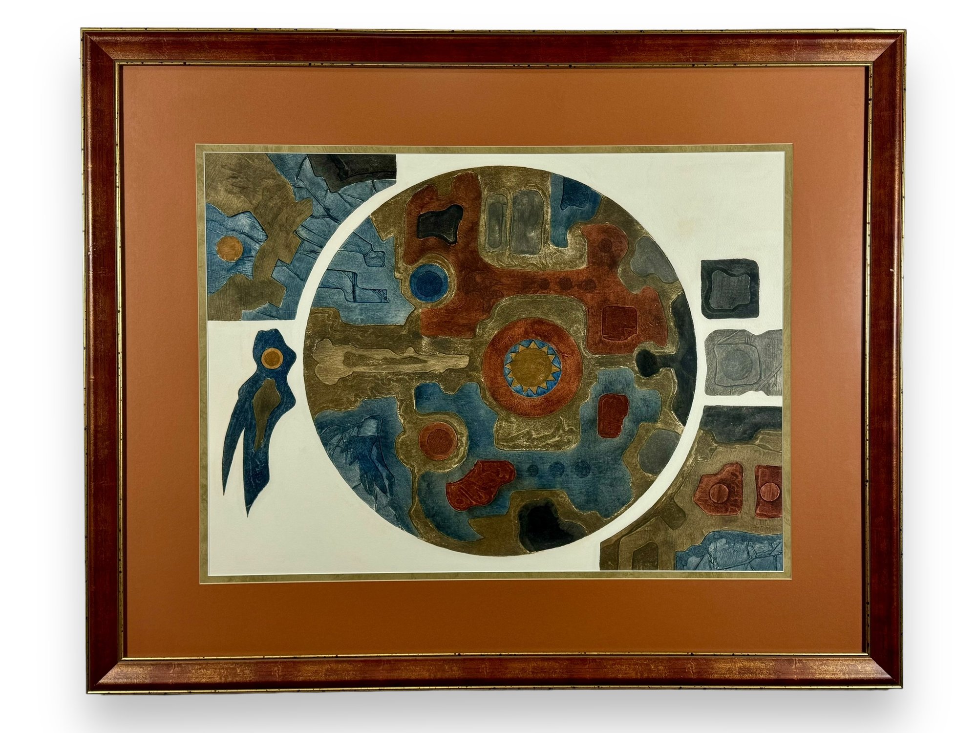 Mae Lee Thompson Foster (1932-2018) Collagraph #9043 | Auctionninja.com