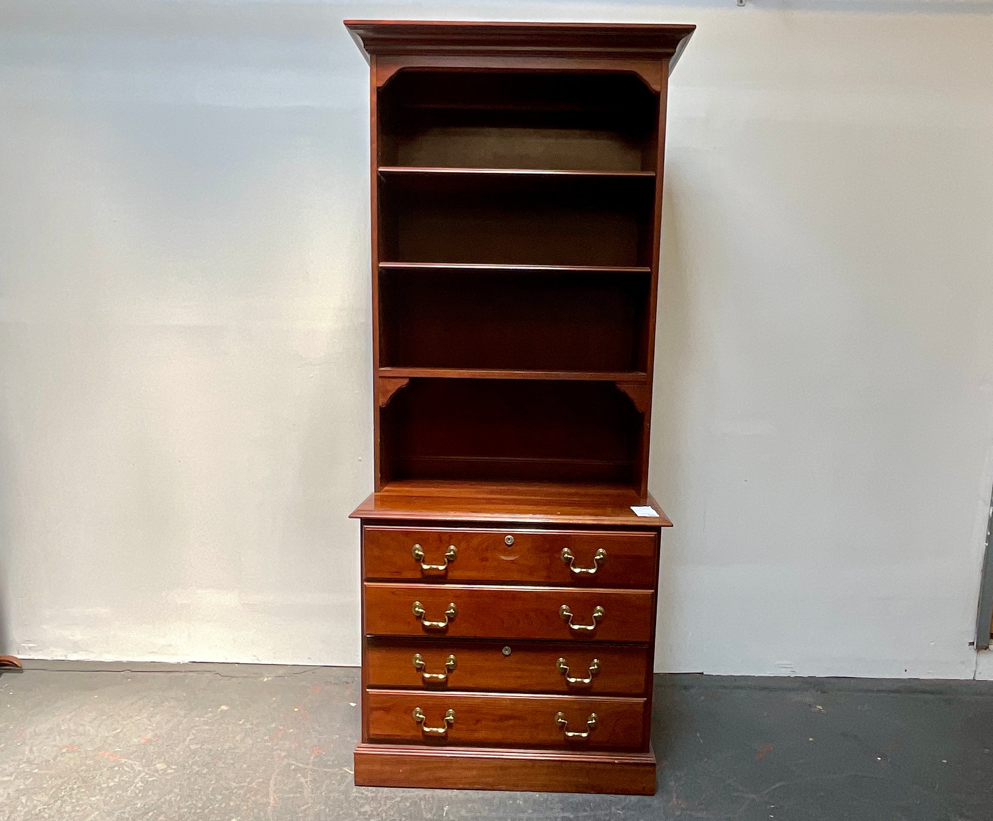 Ethan Allen Bookcase (35 X 14.5 X 48.5) With File Cabinet (32.5 X 21.5 ...