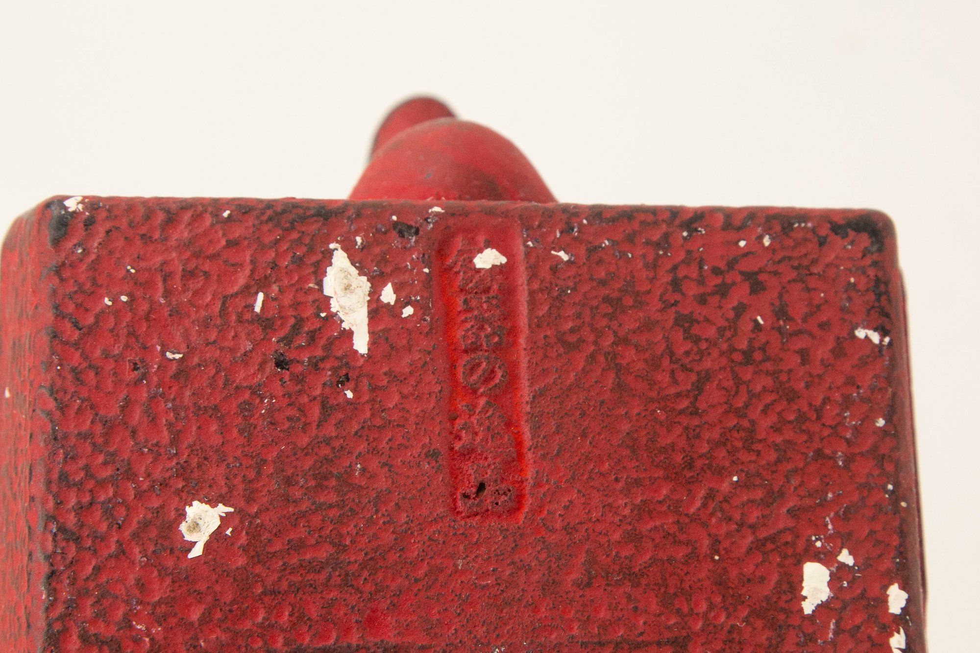 Japanese "Rikyu" Square Red Rust Cast Iron Teapot #21533 | Auctionninja.com