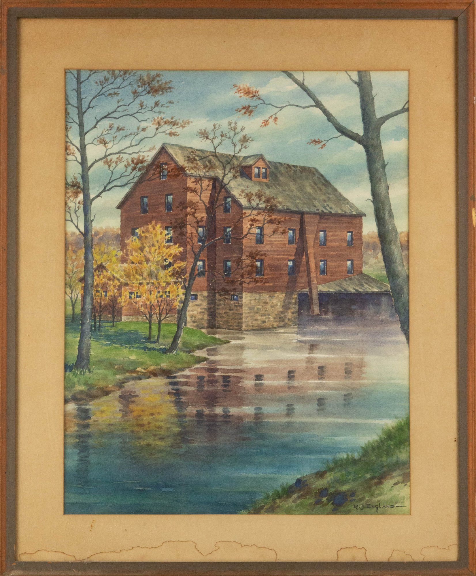 Landscape Watercolor R.J.England"Reflections In The Water I" #18176 ...