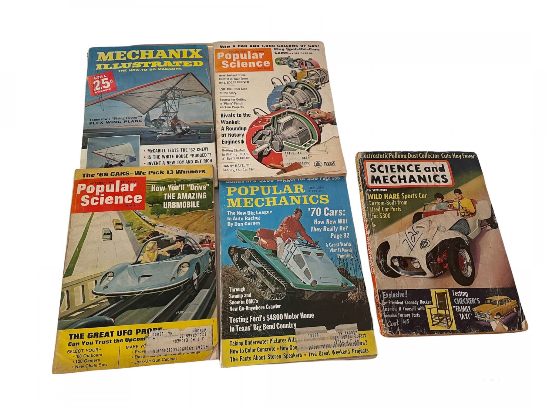 5 Late 1960s Science And Mechanics Magazines #1095 | Auctionninja.com