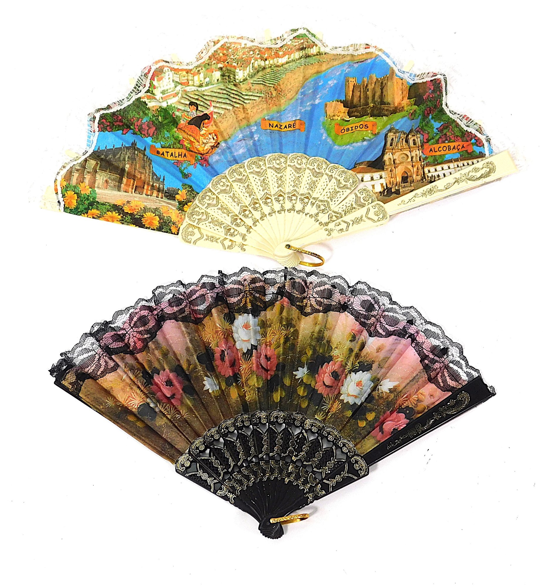 Two Handheld Fans #1069 | Auctionninja.com