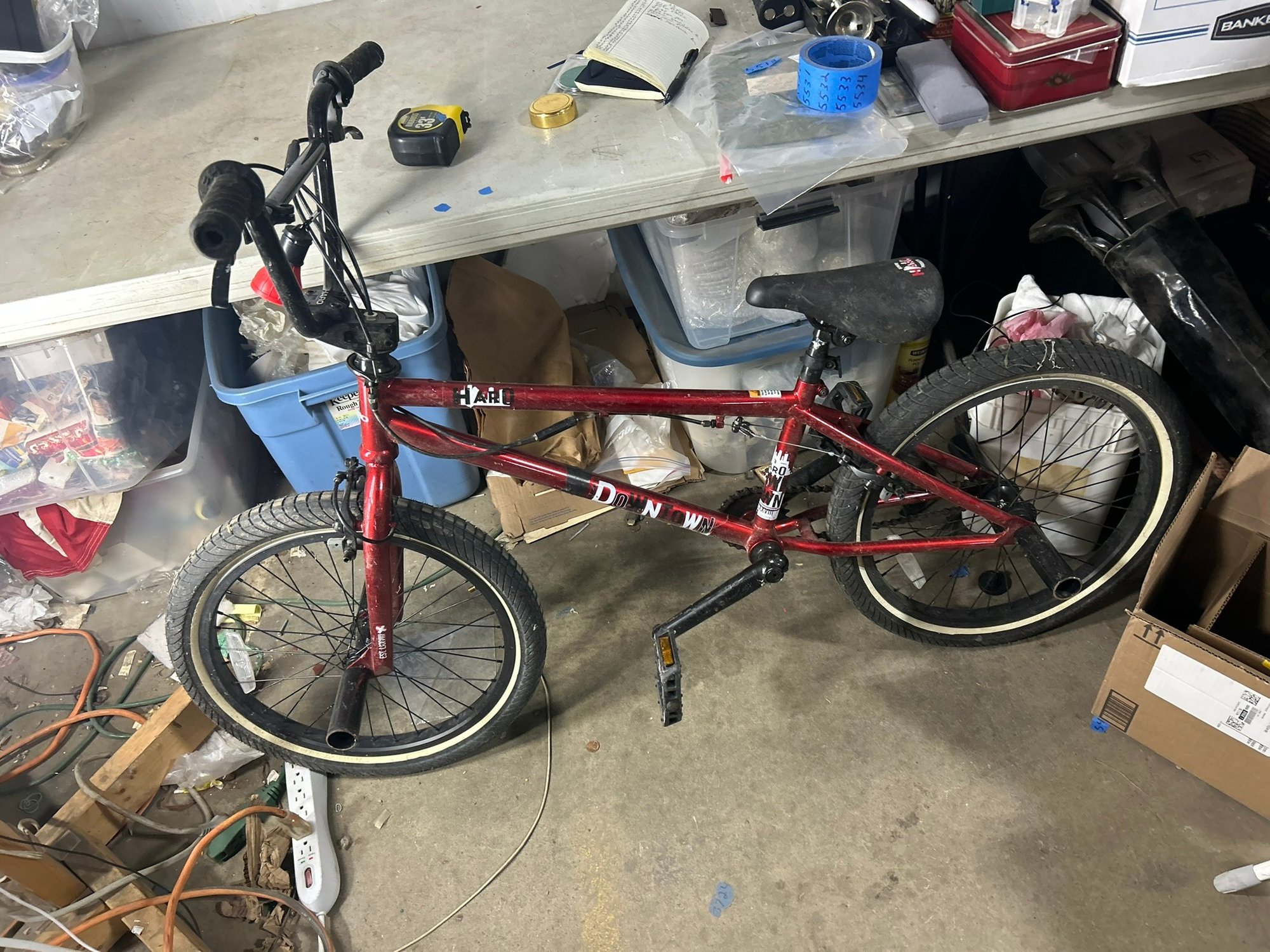 Red Haro Downtown DLX BMX Bike #5519 | Auctionninja.com