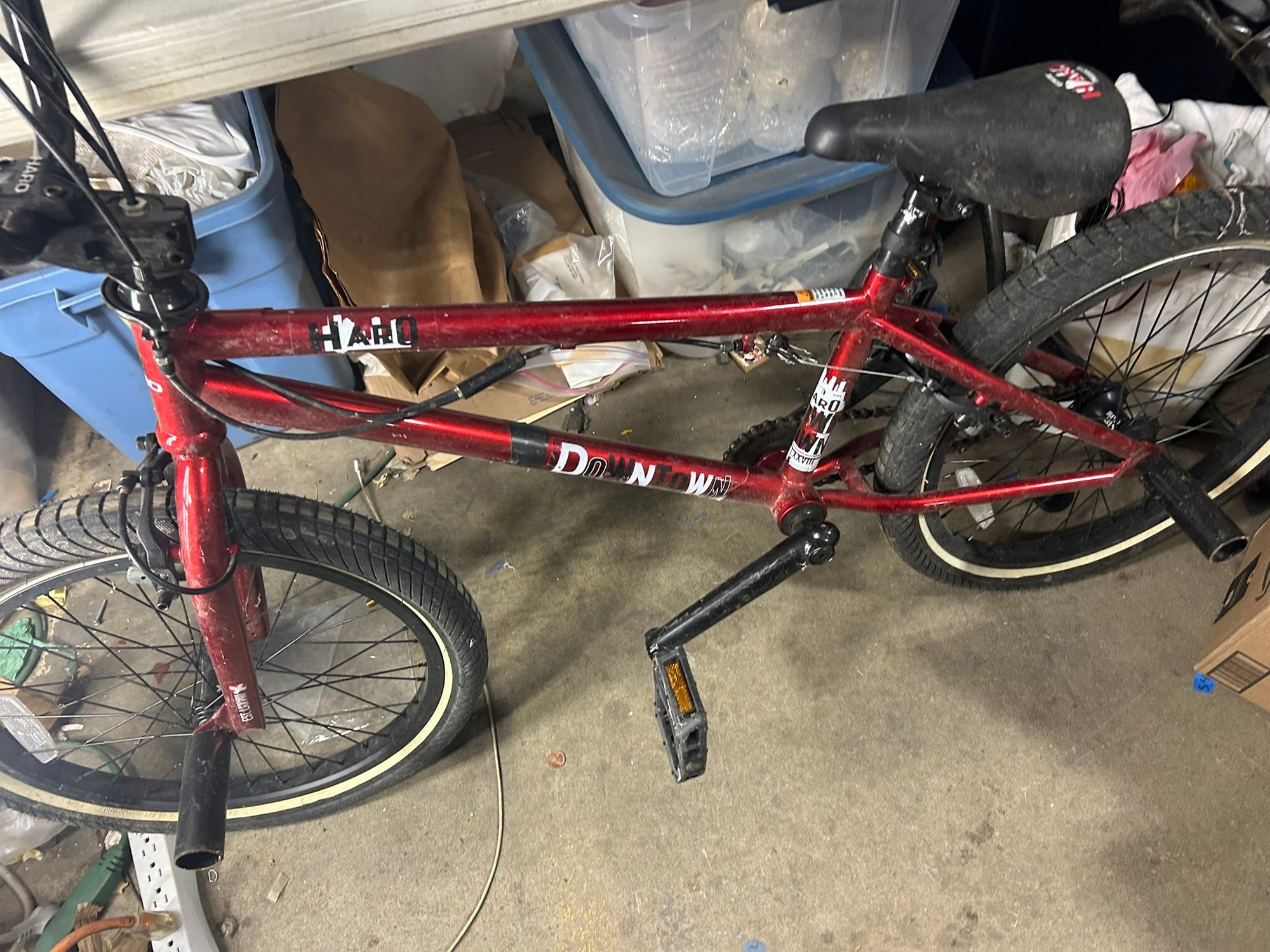Red Haro Downtown DLX BMX Bike #5519 | Auctionninja.com