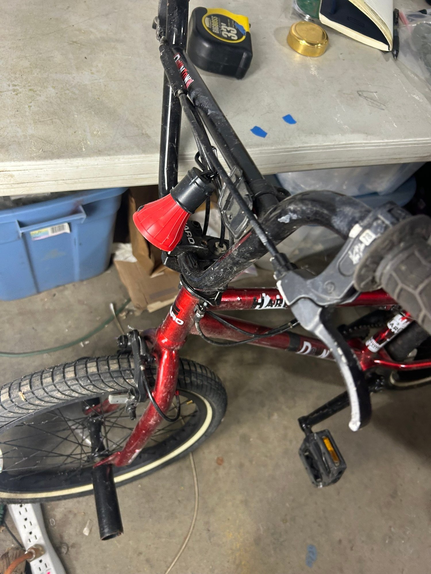 Red Haro Downtown DLX BMX Bike #5519 | Auctionninja.com