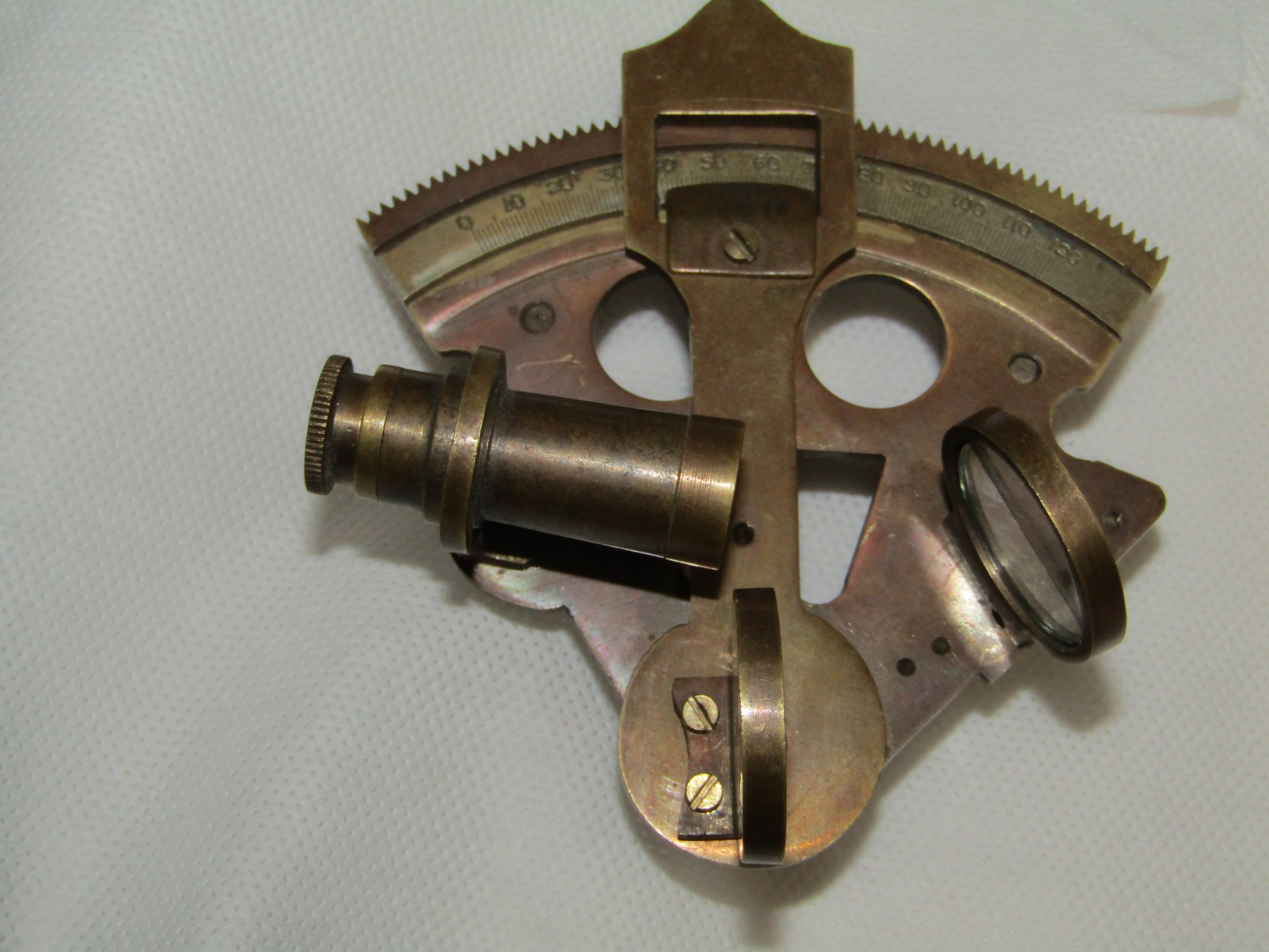 Vintage Brass Pocket Sextant #17290 | Auctionninja.com