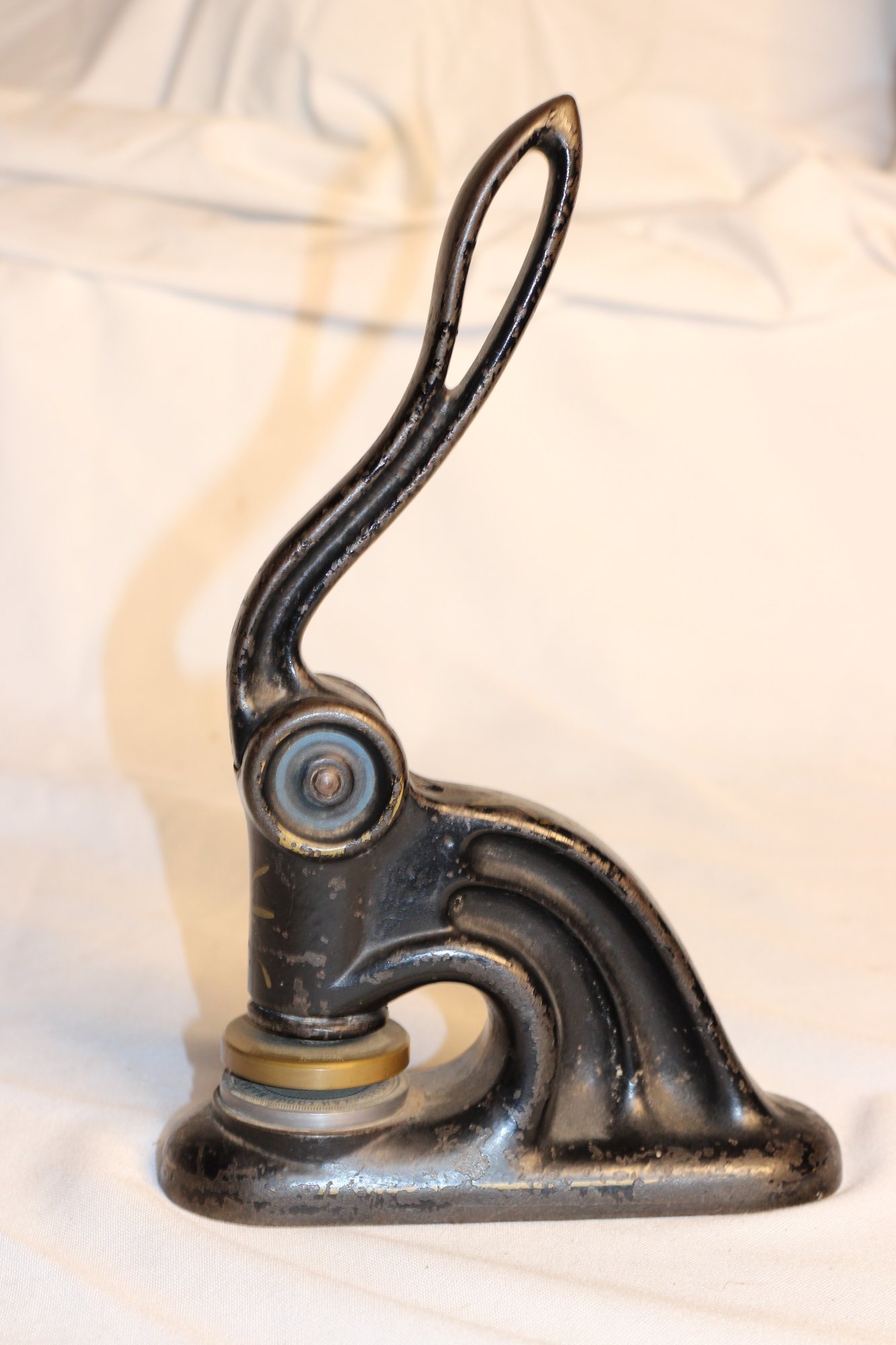 Antique Cast Iron Stamp Press Seal Embosser T.M. PARKER-SUNSET REBEKAH ...