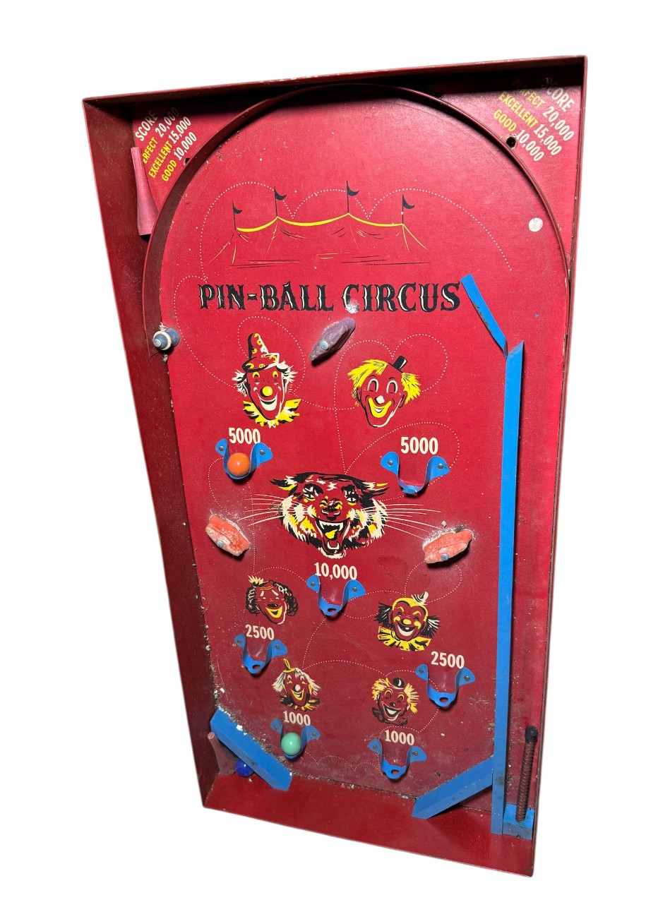 Pin Ball Circus Carnival Game With Balls (B) #31593 | Auctionninja.com