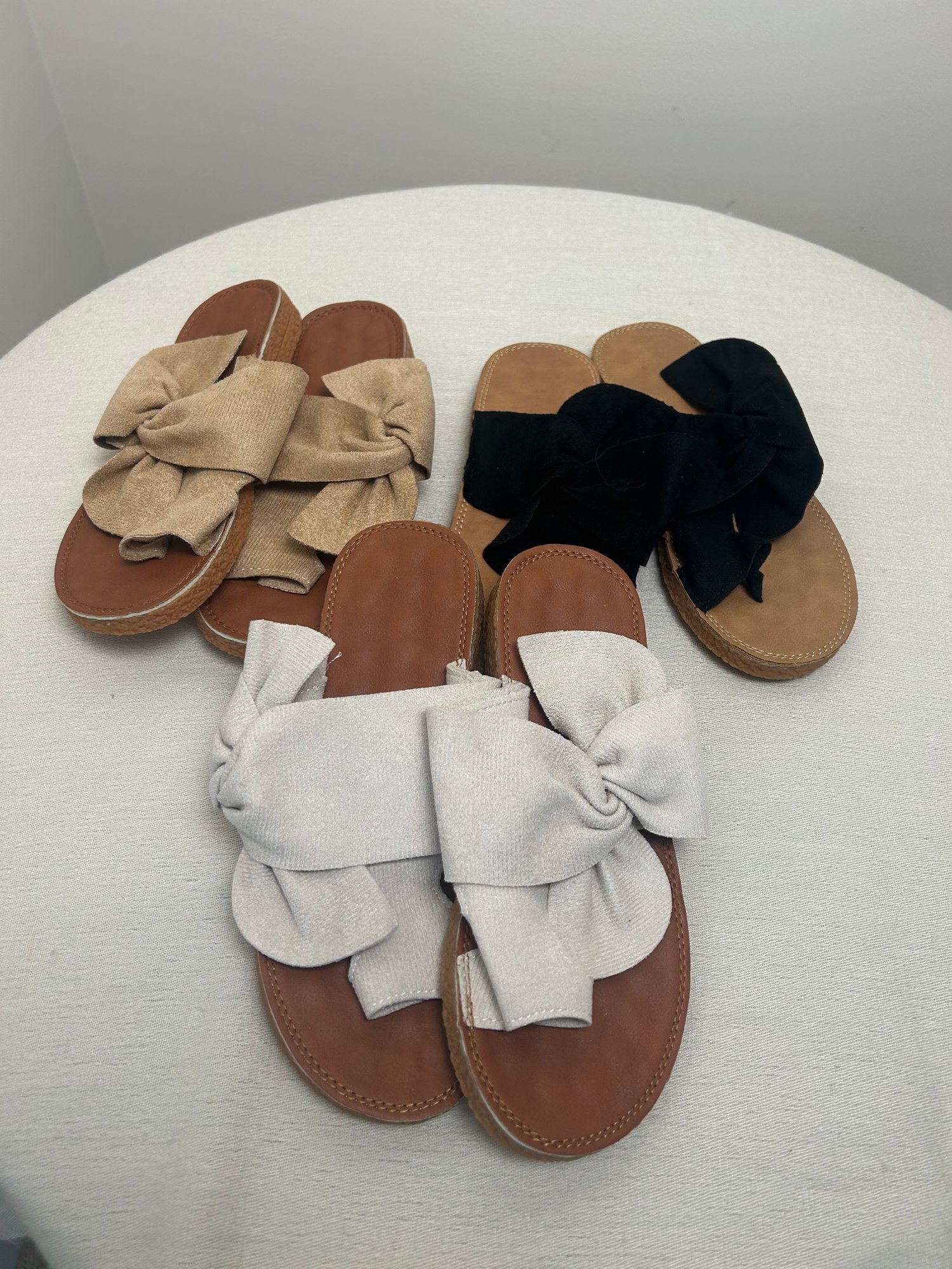 (3) Comfy Fabric Sandals, Different Colors Size EU 35 #8481 ...