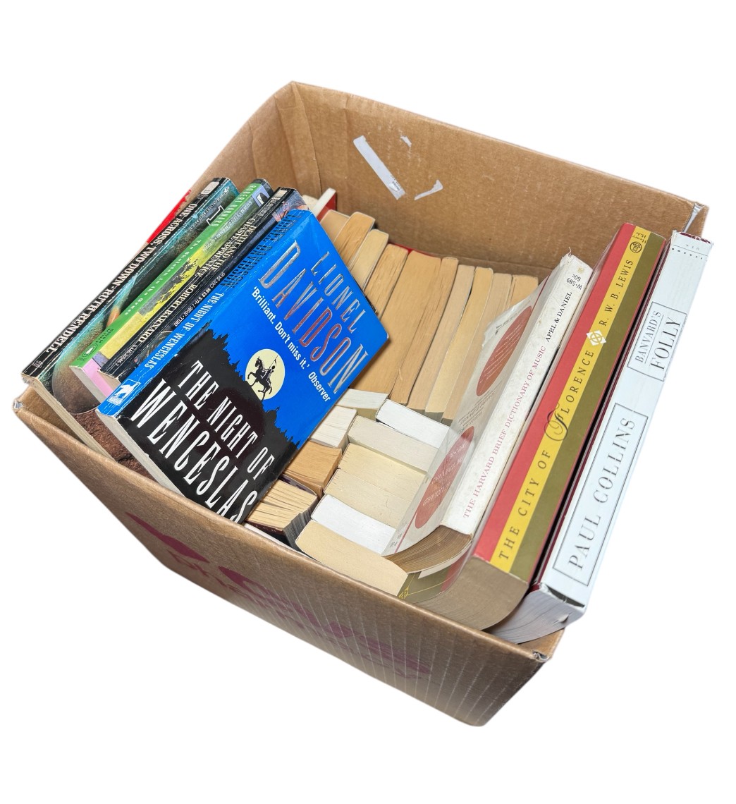 Box Full Of Assorted Books (LR) #35812 | Auctionninja.com
