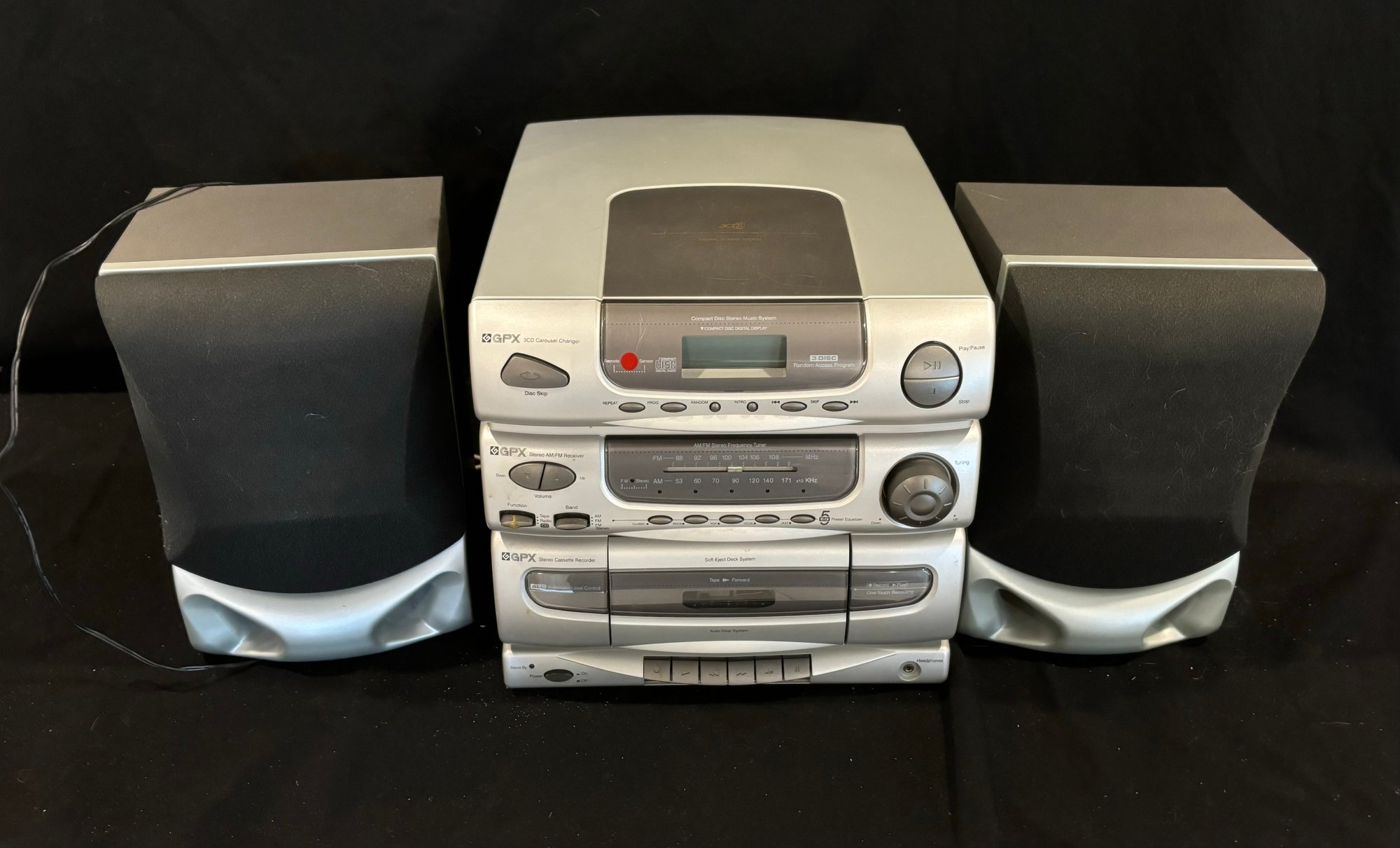 Grand Prix GPX 3 Disc CD Changer Stereo Model S7525 #10129 ...