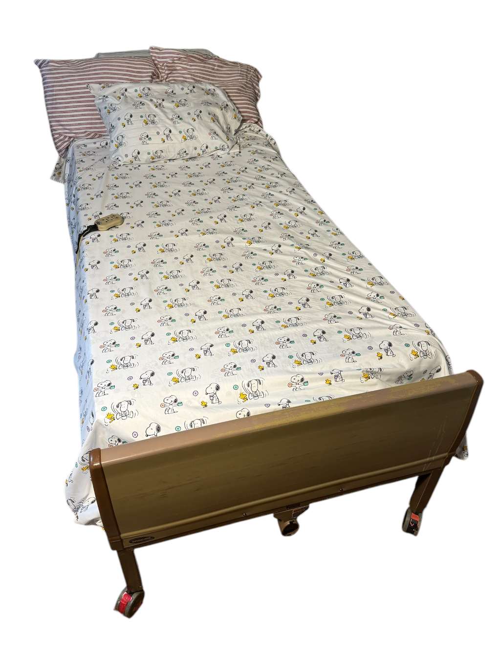 Invacare Full Electric Hospital Bed Twin Size On Wheels #21555 ...