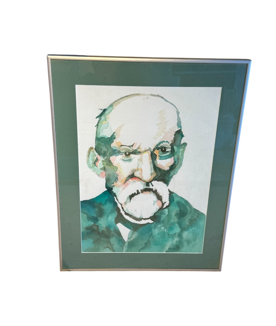 Phyllis Davis (1933-2023) Cezanne In Green Original Signed Watercolor ...