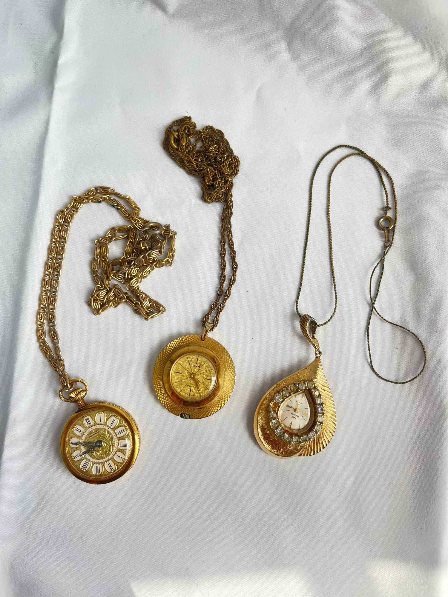 Sovereign Pocket Watch, Waltham 17 Jewels Pocket Watch & LUXA 17 Jewels ...