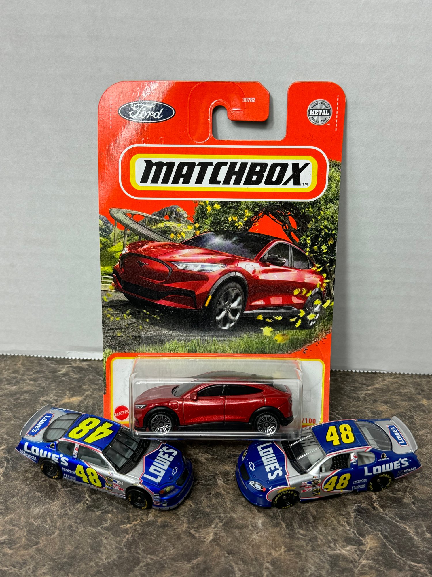 Ford Mustang Matchbox Diecast & 2 Jimmie Johnson NASCAR Diecasts #11330 ...