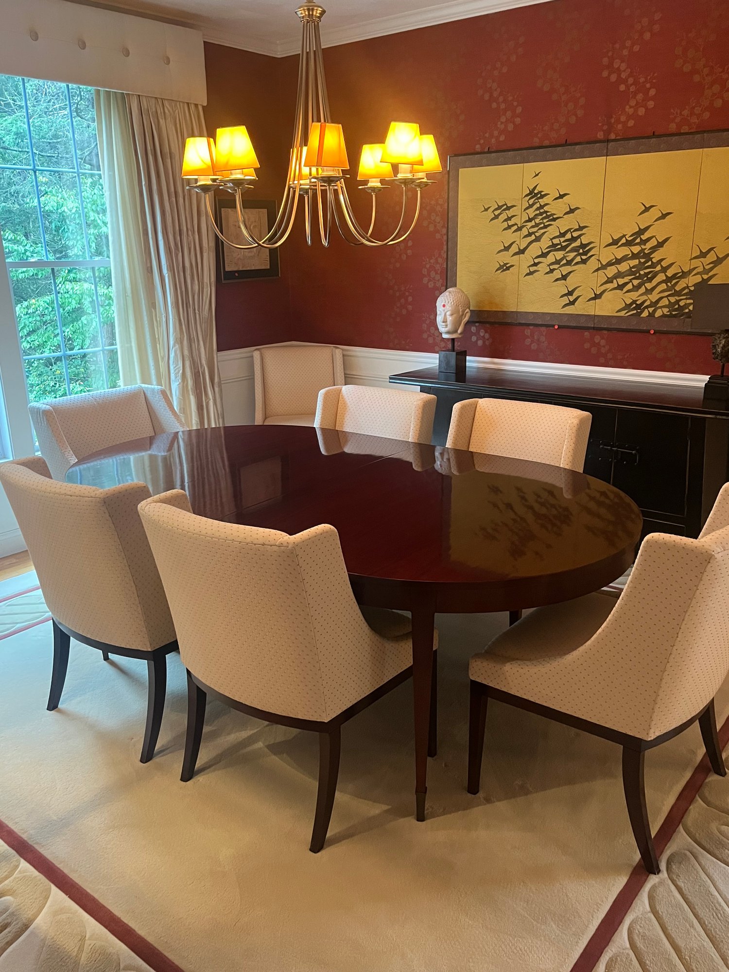 Baker Dining Table W/ 8 Chairs #10618 | Auctionninja.com