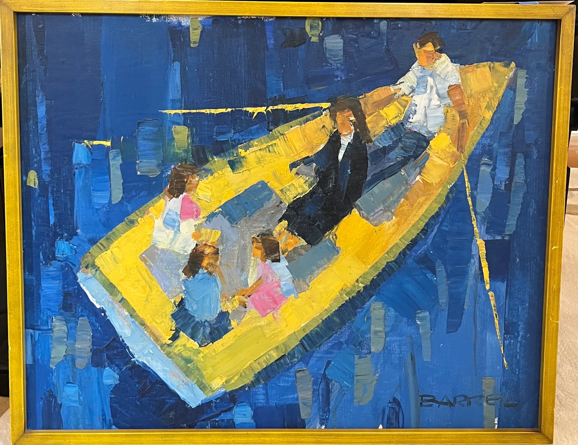 George Barrel Original Oil On Canvas Artwork #10641 | Auctionninja.com