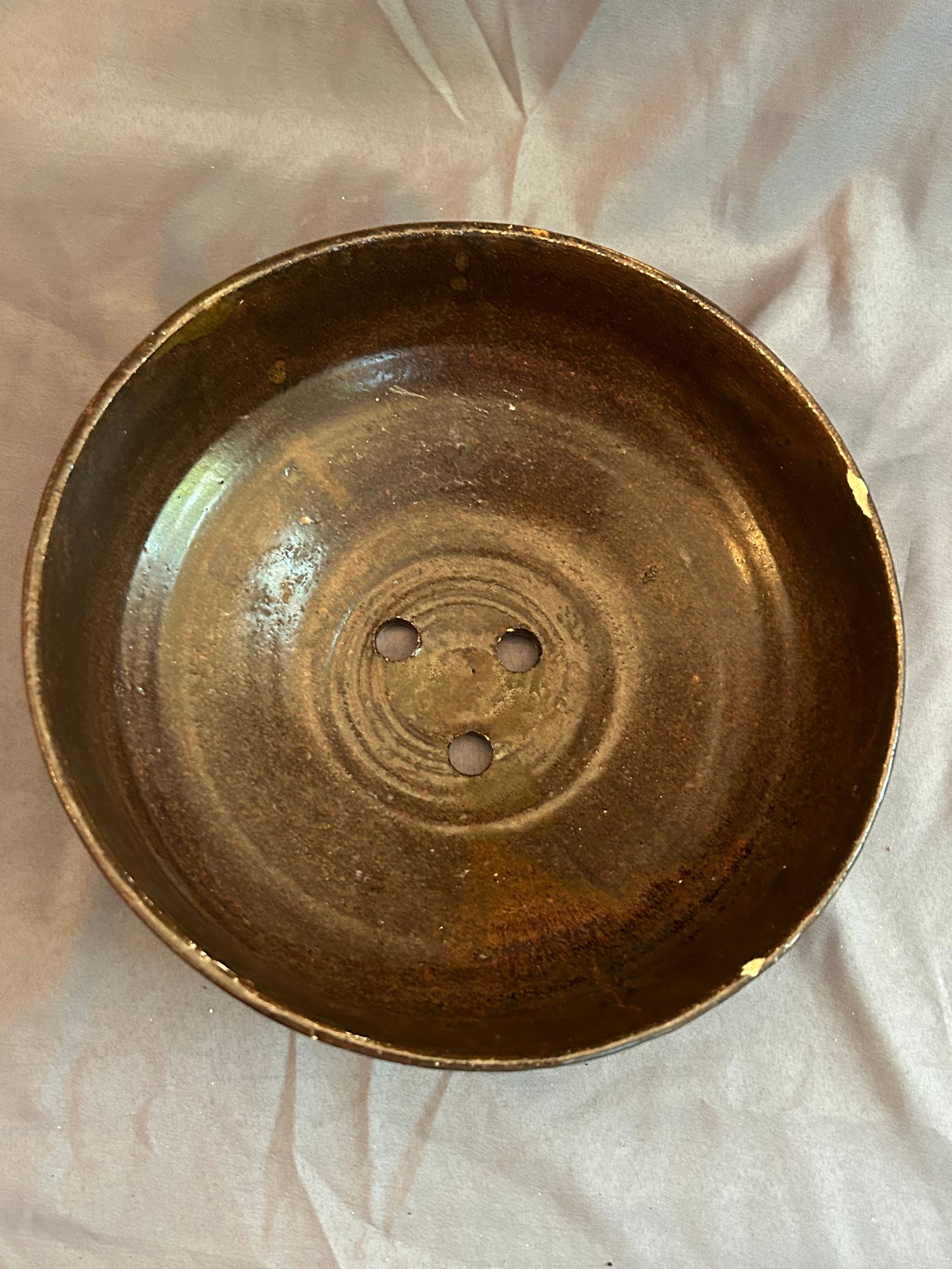 Booth Pottery: Dark Brown Berry Bowl #12860 | Auctionninja.com