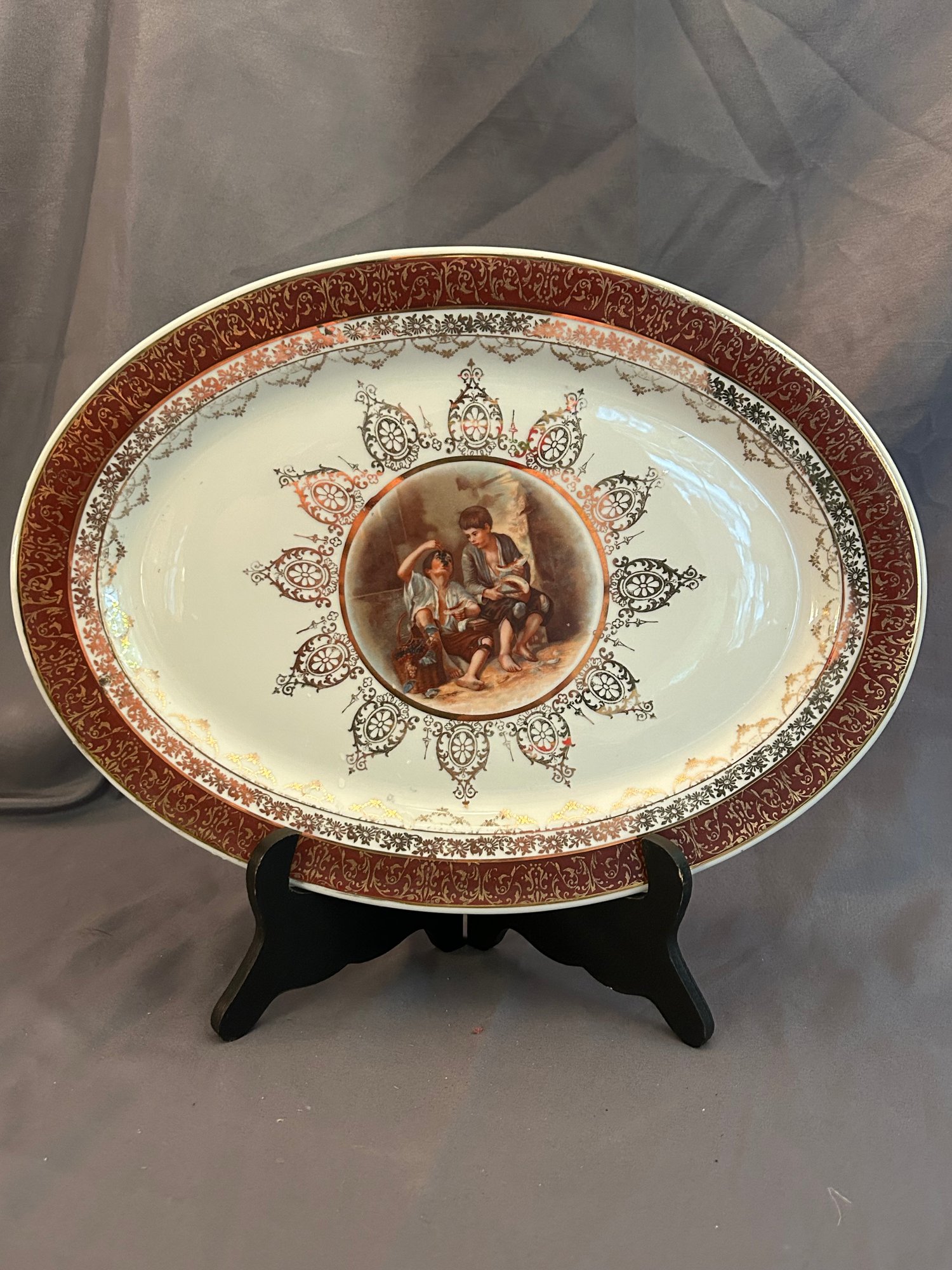 Atlas China Warranted 22 Karat Gold Display Plate #12871 | Auctionninja.com