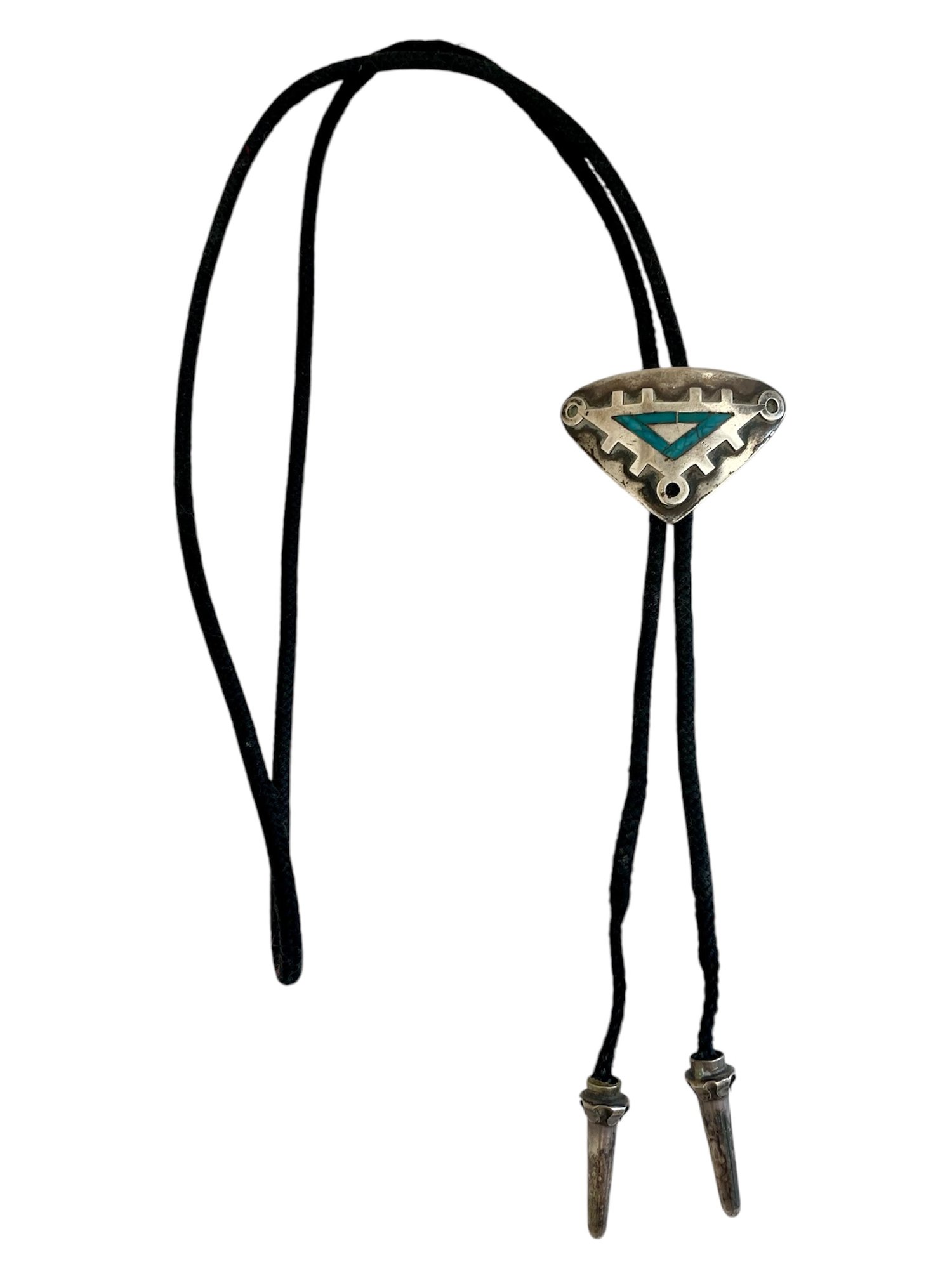 Giles Taxco Rancho Alegre Sterling Silver & Turquoise Bolo Tie #10558 ...