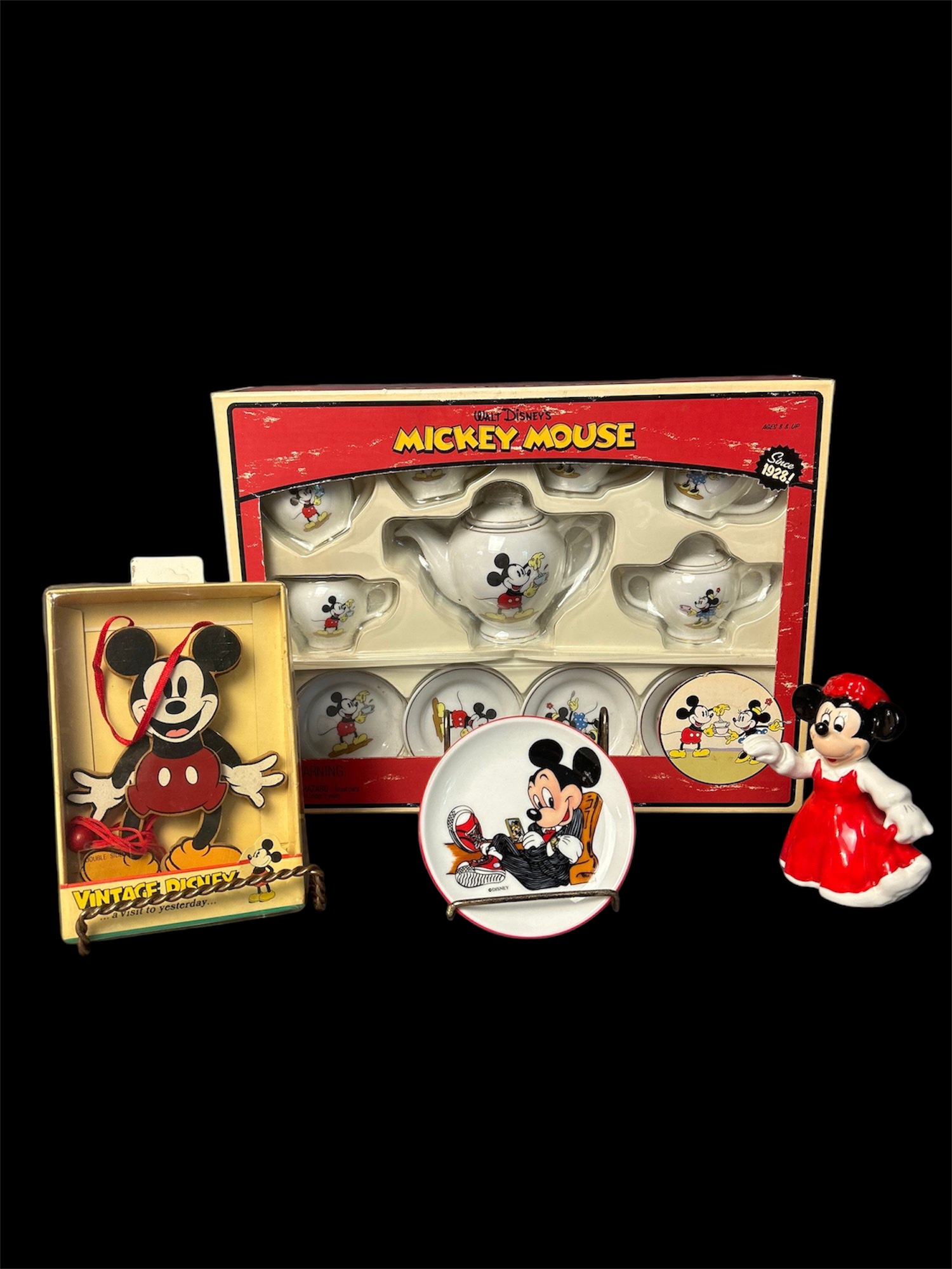 Mickey Mouse Set: Tea Set Plus 3 Pieces #11974 | Auctionninja.com