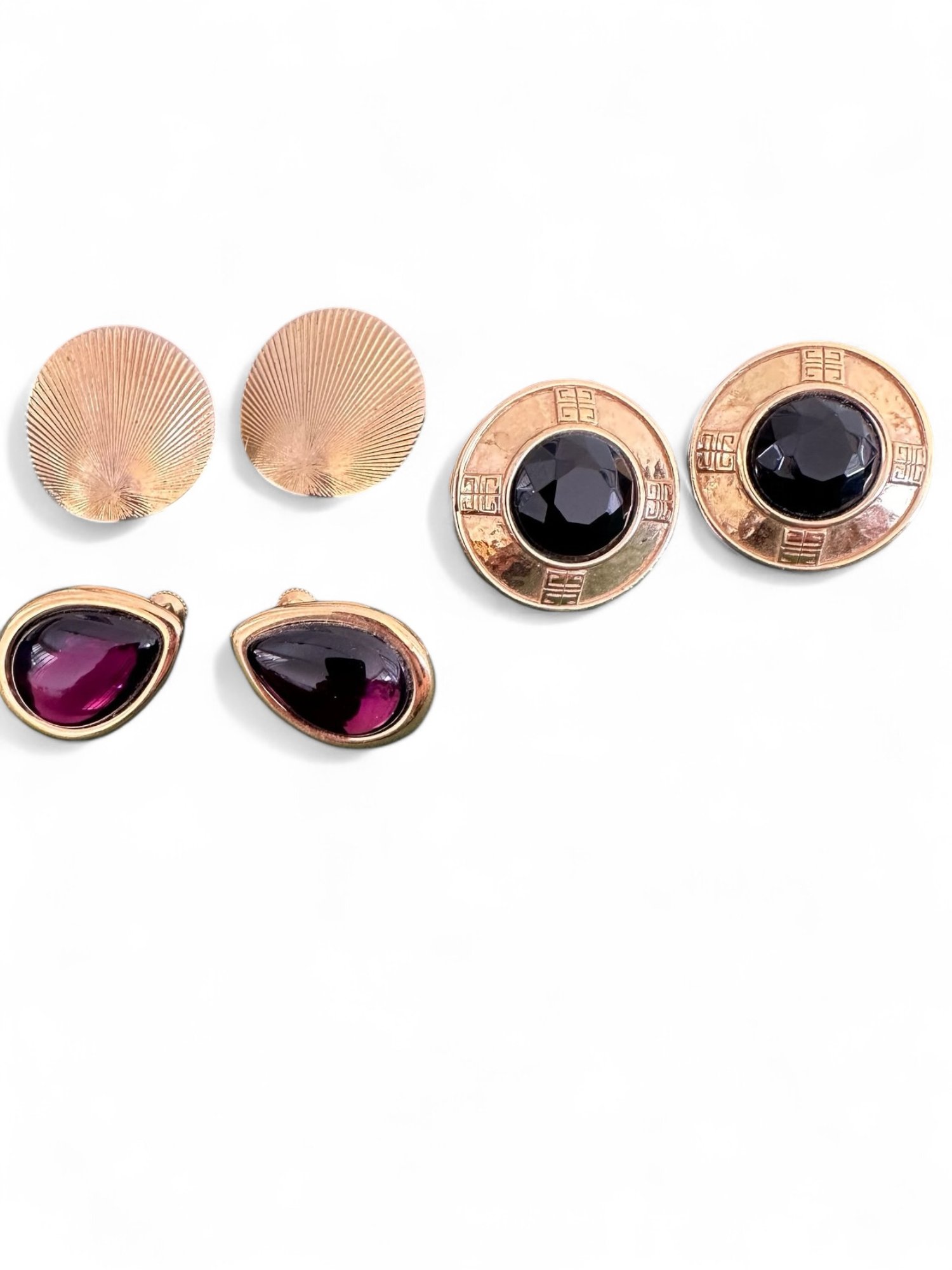 Givenchy, Napier, And Monet Clip-on Earrings #13338 | Auctionninja.com
