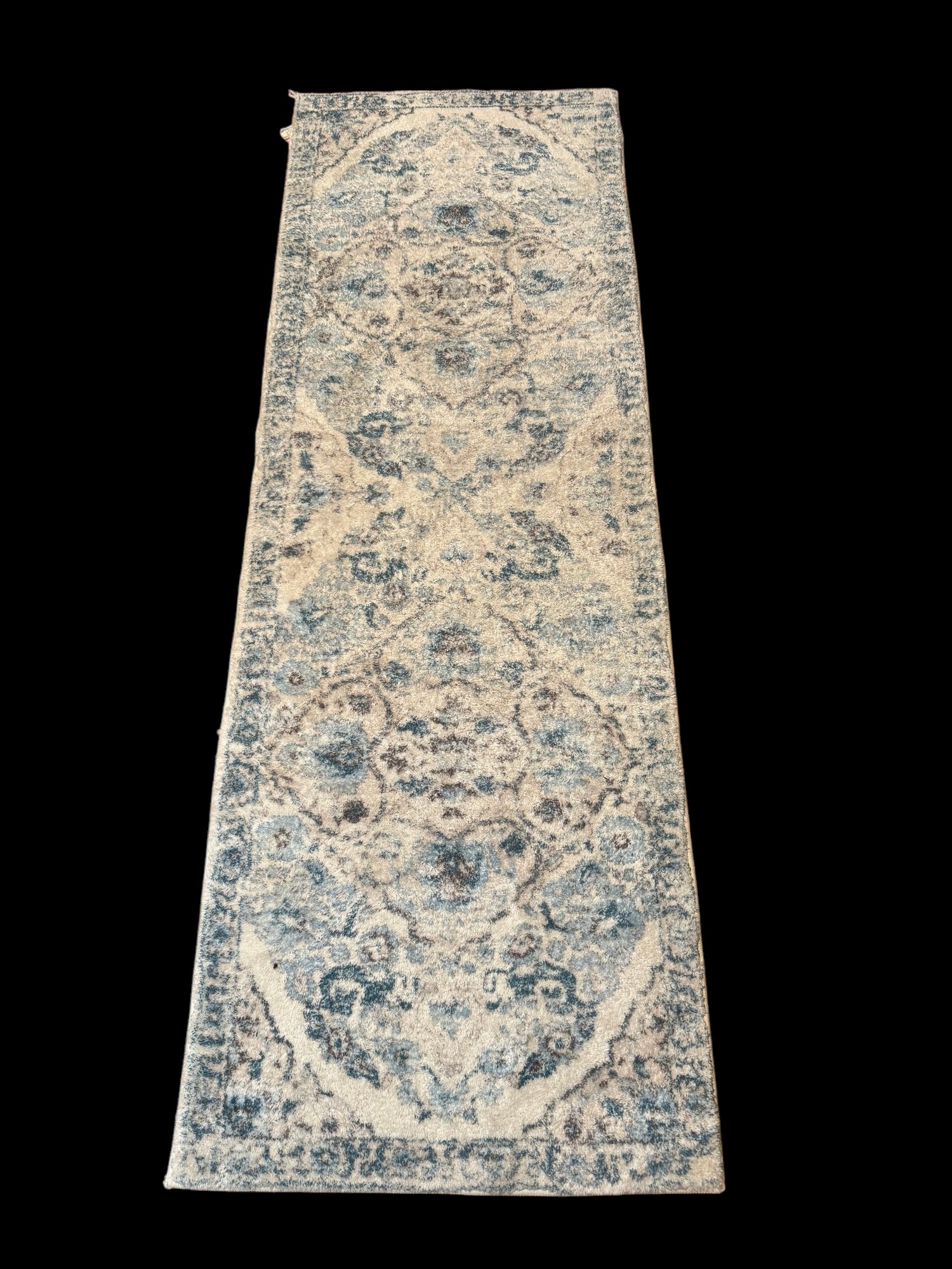 6' X 2' Blue/Gray Runner (B2) #16738 | Auctionninja.com