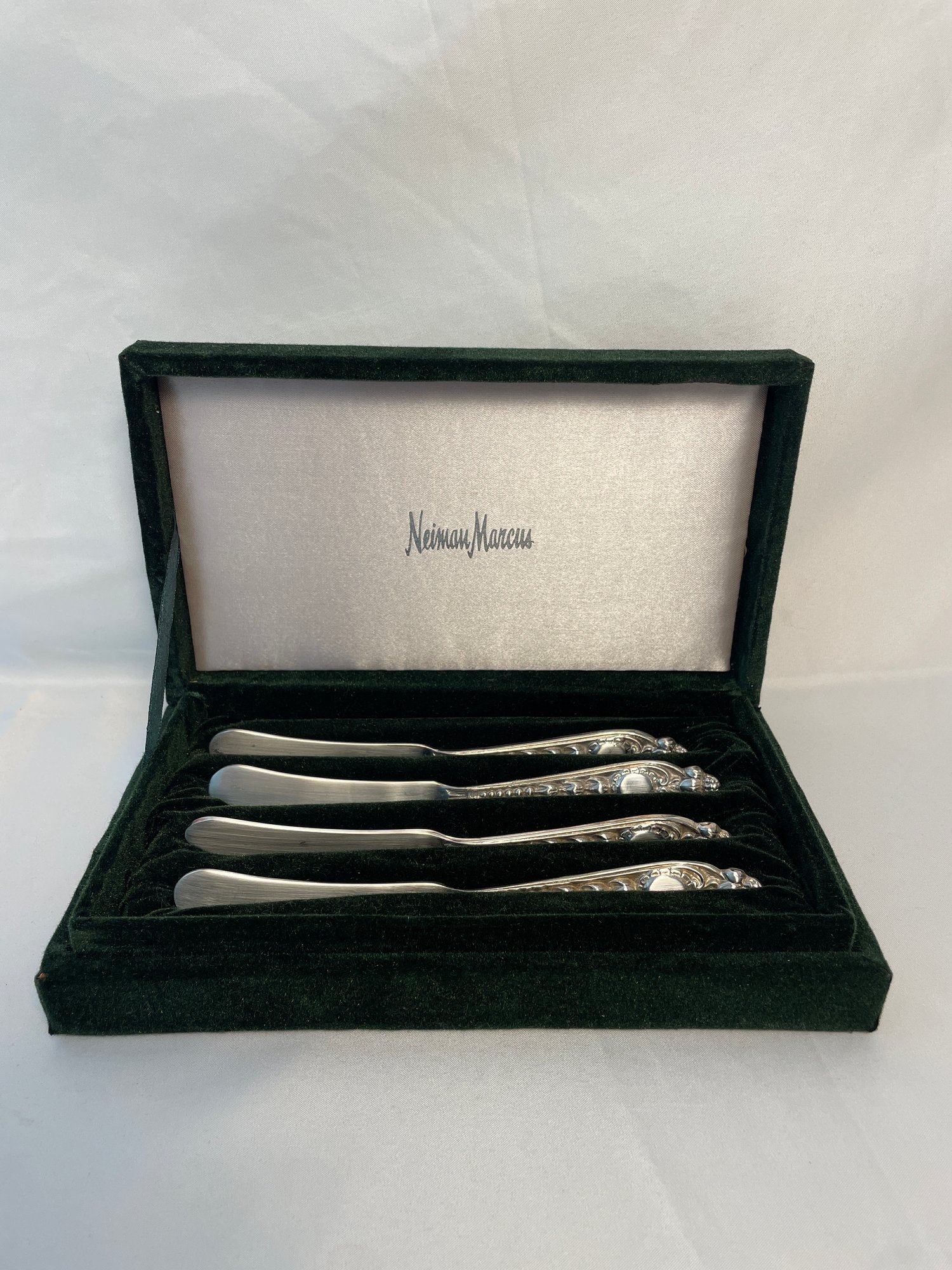 Vintage Neiman Marcus Set Of Flatware And Velvet Case #8905 ...