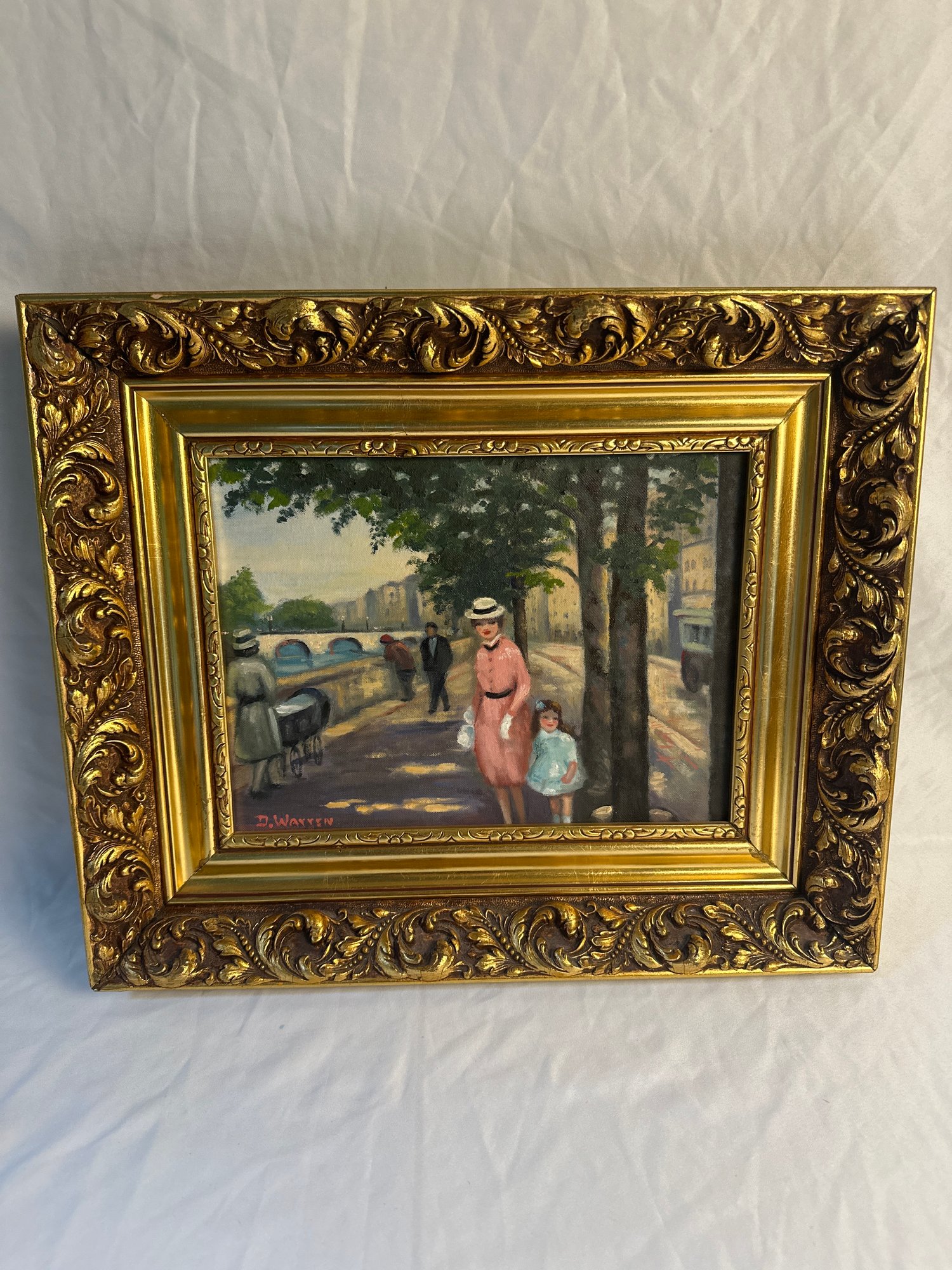 D. Warren, Signed, Original Oil Painting #11688 | Auctionninja.com