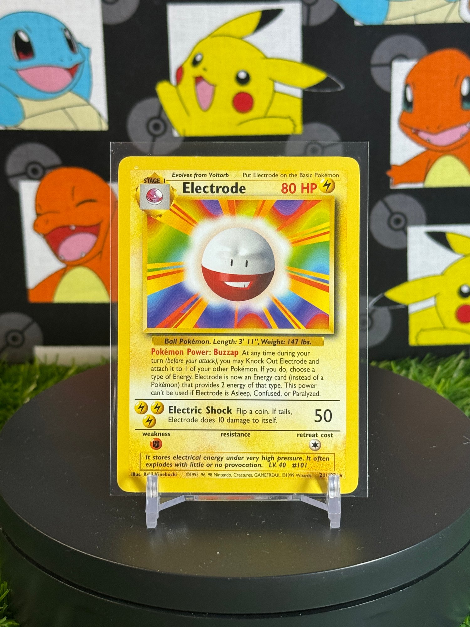 Vintage Pokemon 1999 BASE SET Electrode #15406 | Auctionninja.com