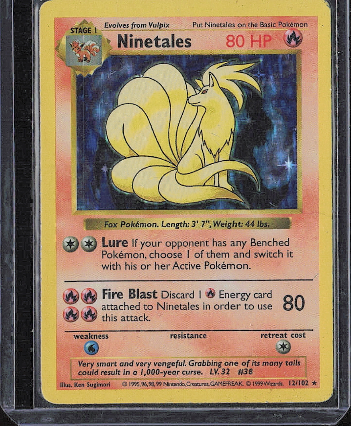 Holo Rare Base Set (Shadowless) Ninetales #29694 | Auctionninja.com