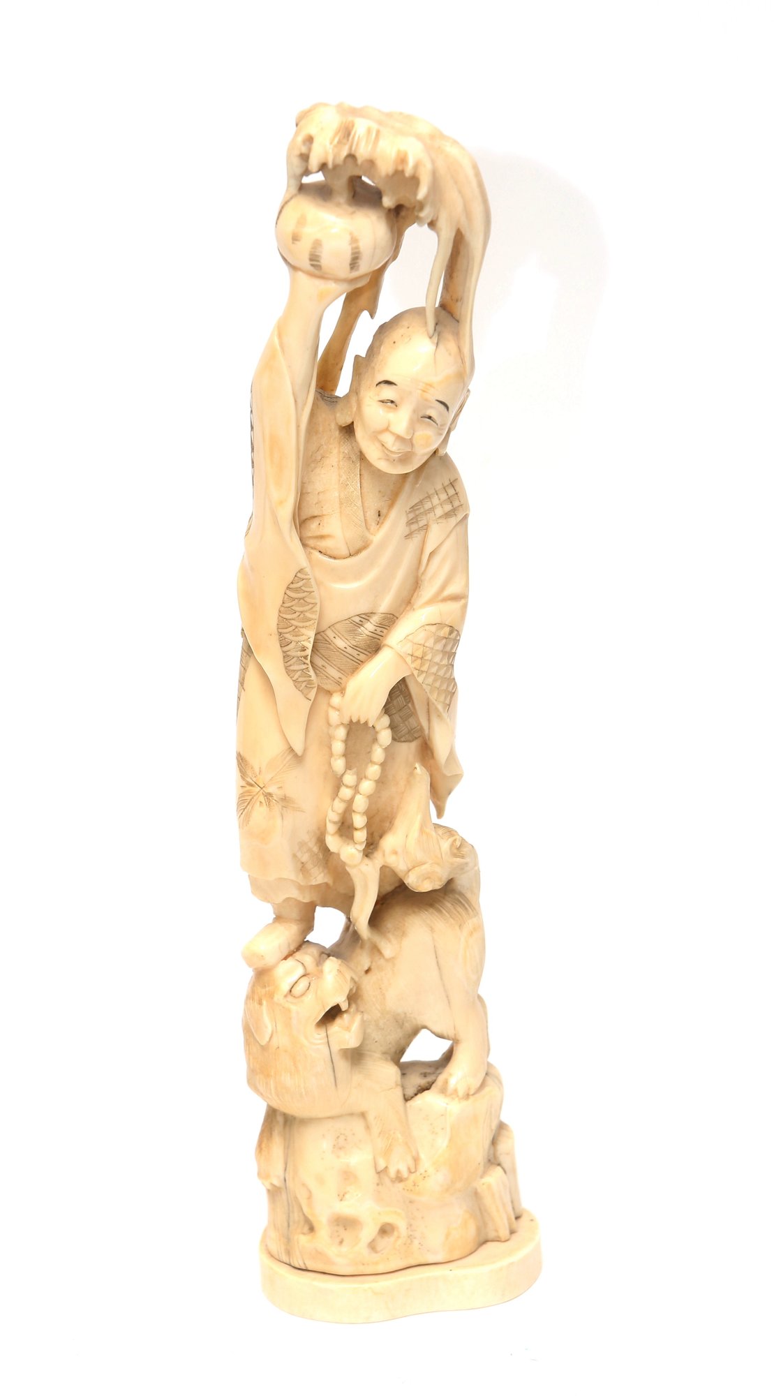 Hand Carved Asian Carved Bone Figure #143308 | Auctionninja.com