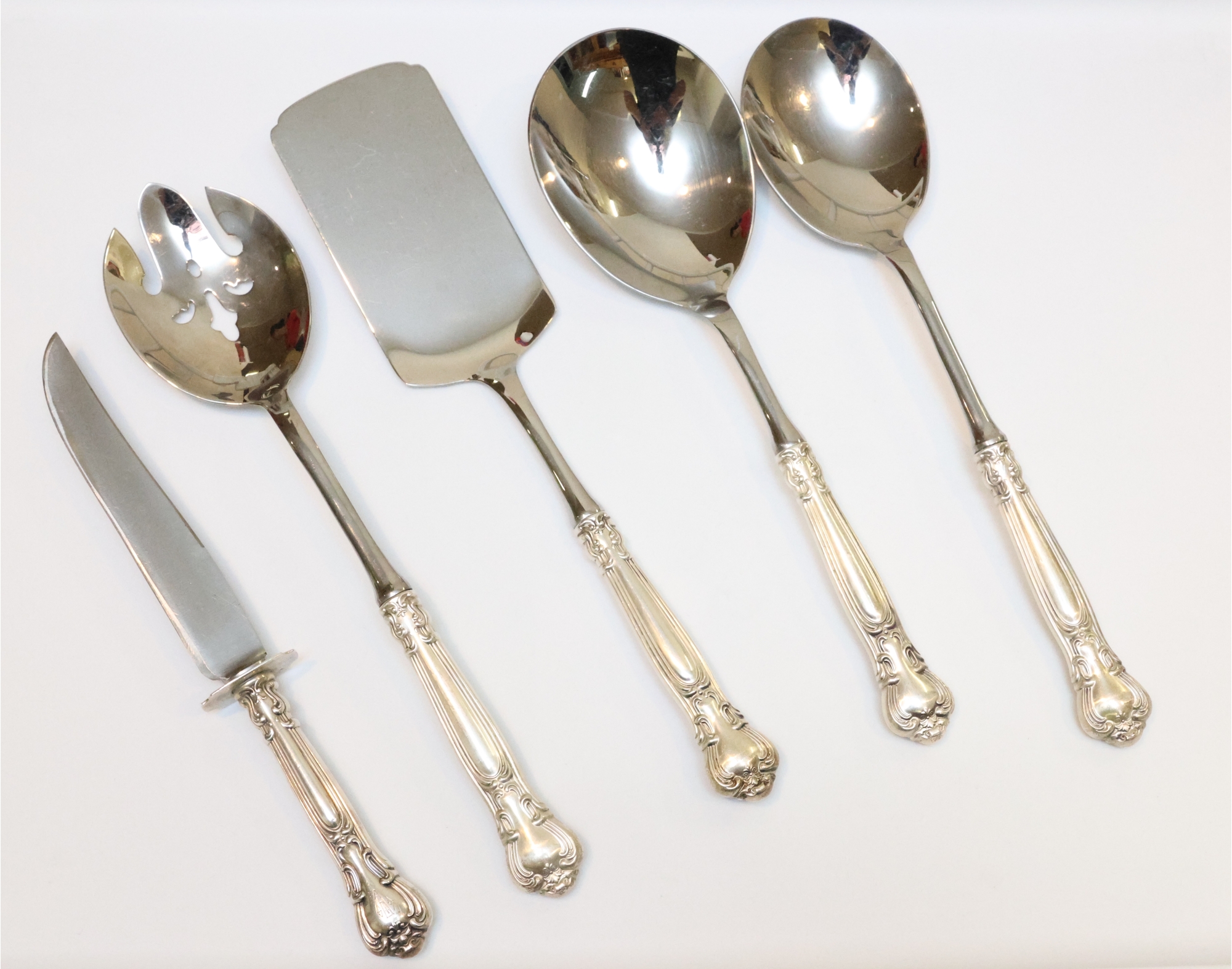 Sterling Silver Handle Serving Utensils #161459 | Auctionninja.com