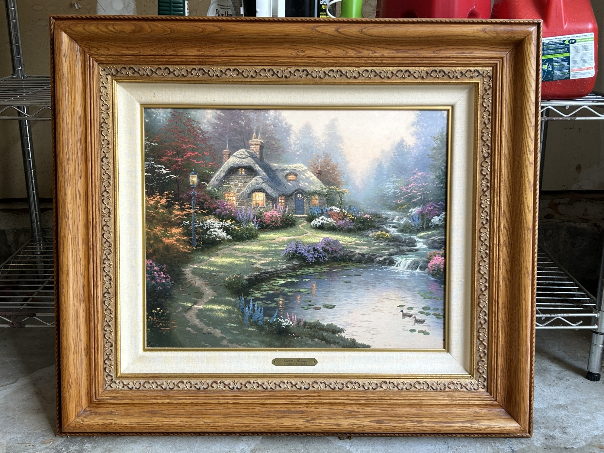Thomas Kinkade Everetts Cottage Offset Lithograph With COA #164630 ...