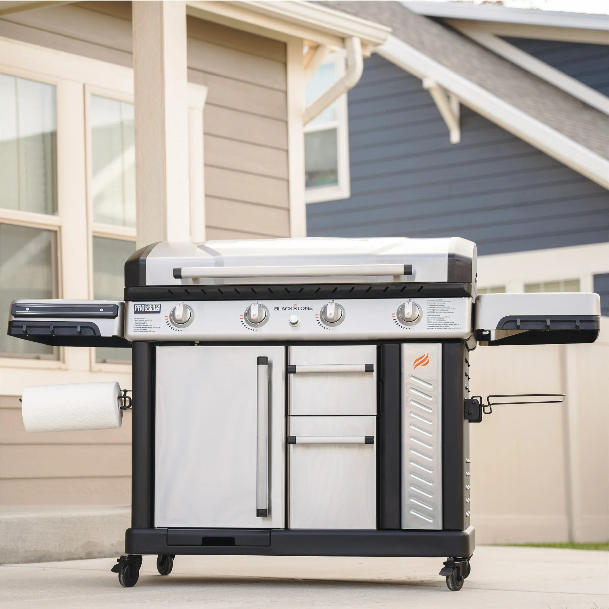 Blackstone ProSeries 4-Burner 36" Propane Griddle With Stainless Steel ...