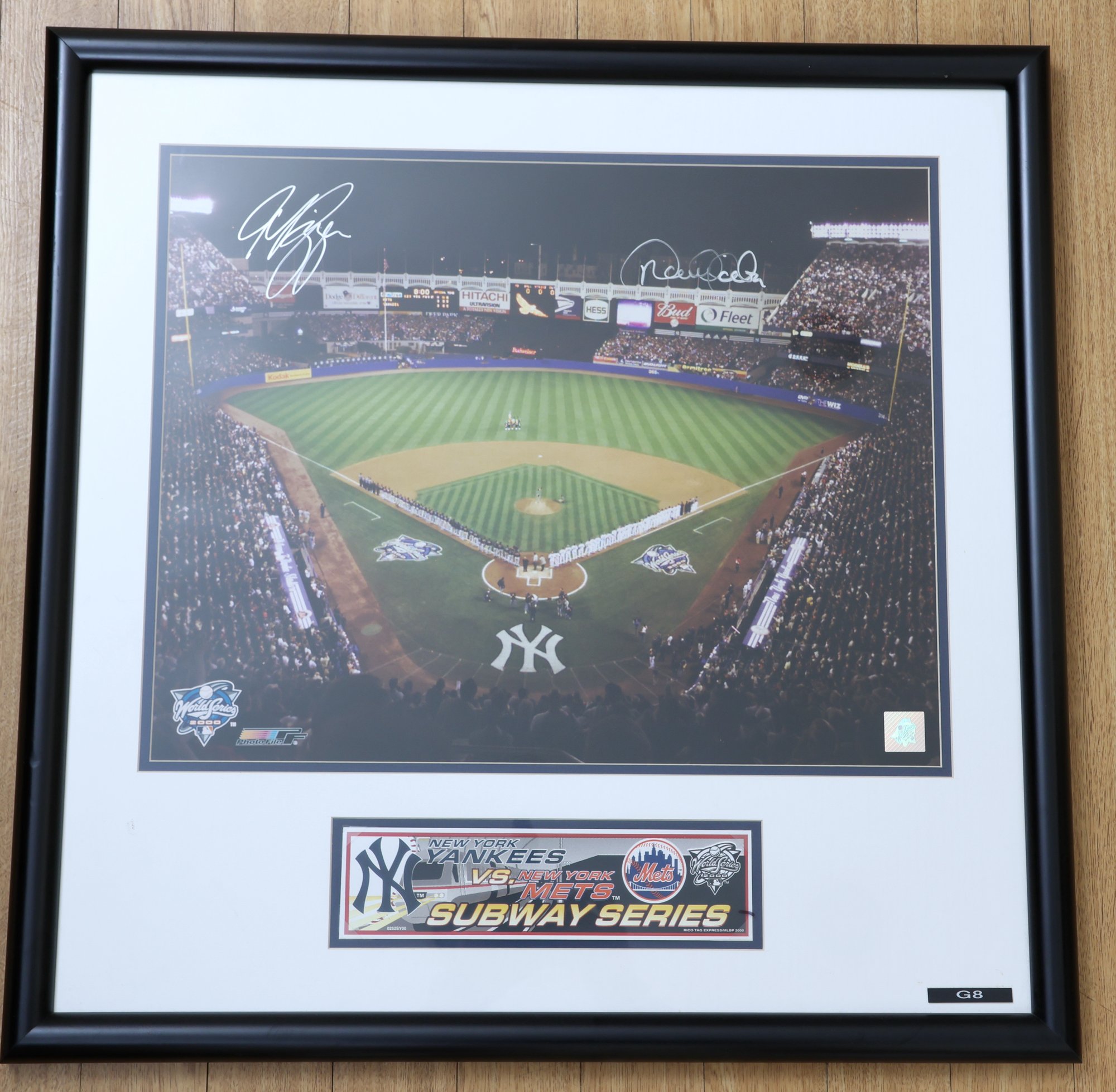 2000 Subway Series Photo Signed By Derek Jeter And Mike Piazza #143431 ...