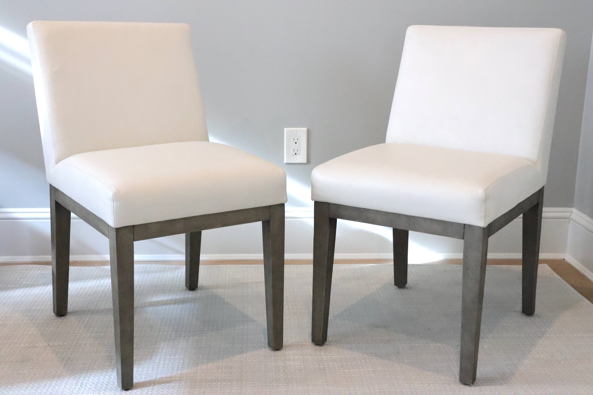 Restoration Hardware Morgan Leather Side Chairs - A Pair #153390 ...