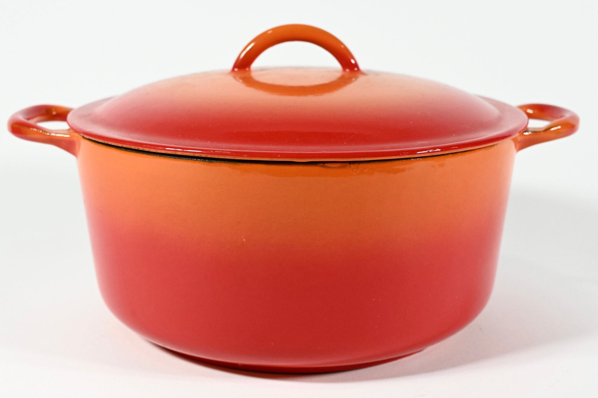 Descoware Belgium Flame Orange Cast Iron Dutch Oven #159840 ...