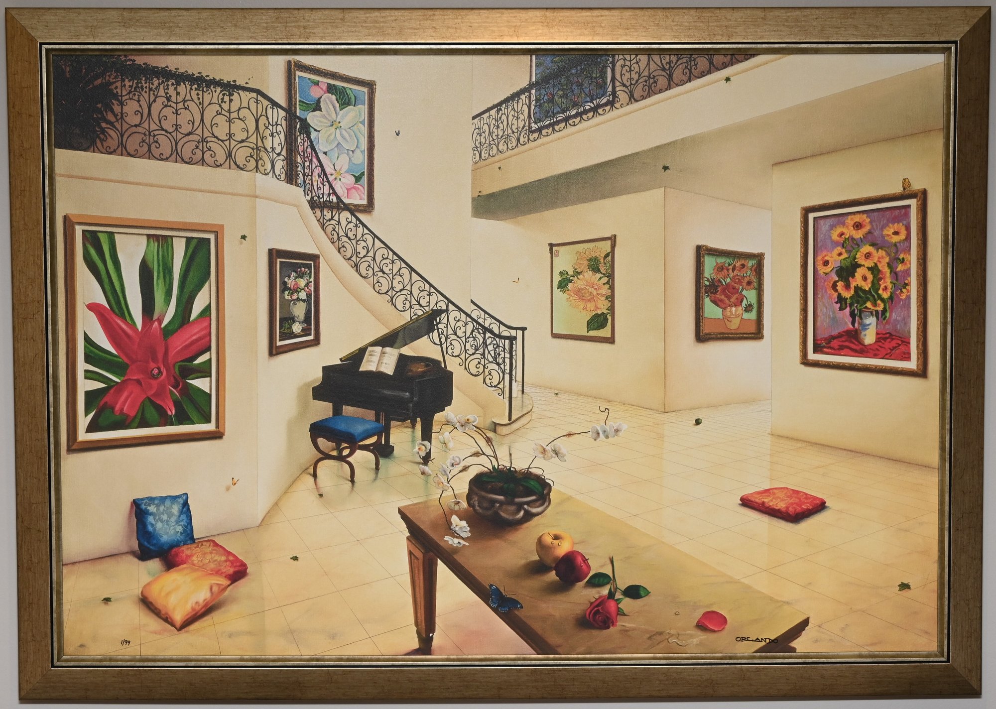 Orlando Rafael Quevedo Magical Realism Oil On Canvas, Signed #144120 ...