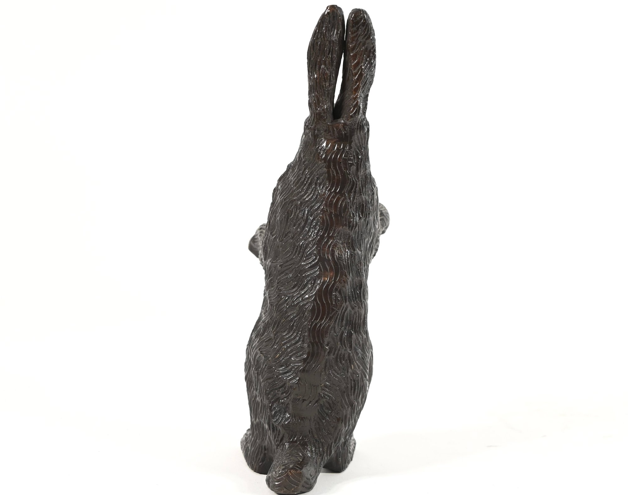 Antique Cast Iron Standing Rabbit Sculpture #158199 | Auctionninja.com