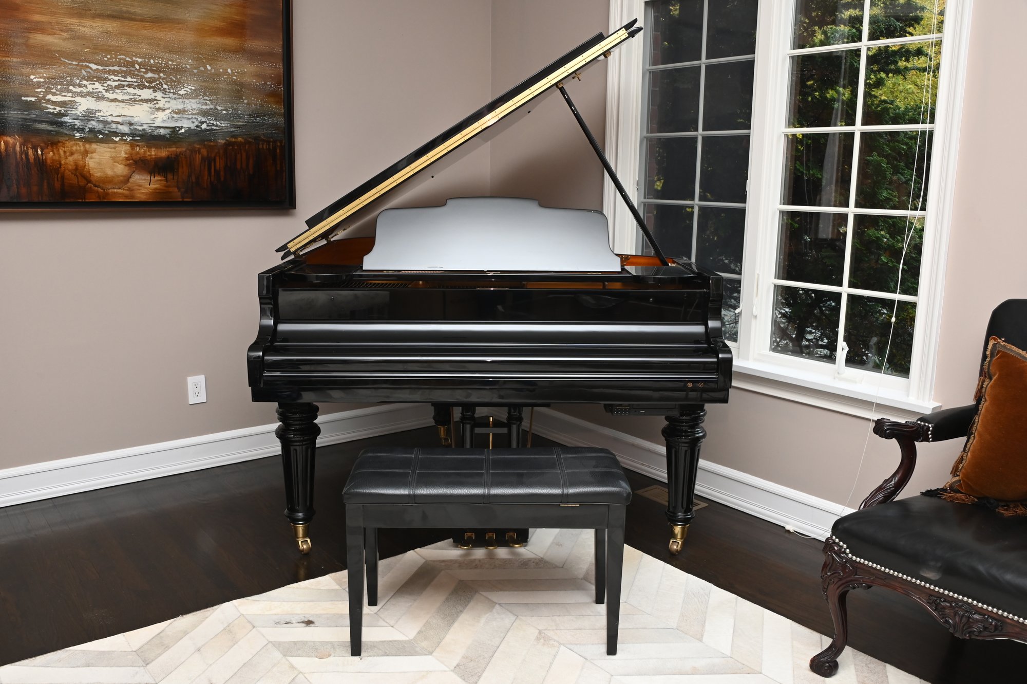 Samick Baby Grand Gloss Black Piano Model SG-172L #151463 ...